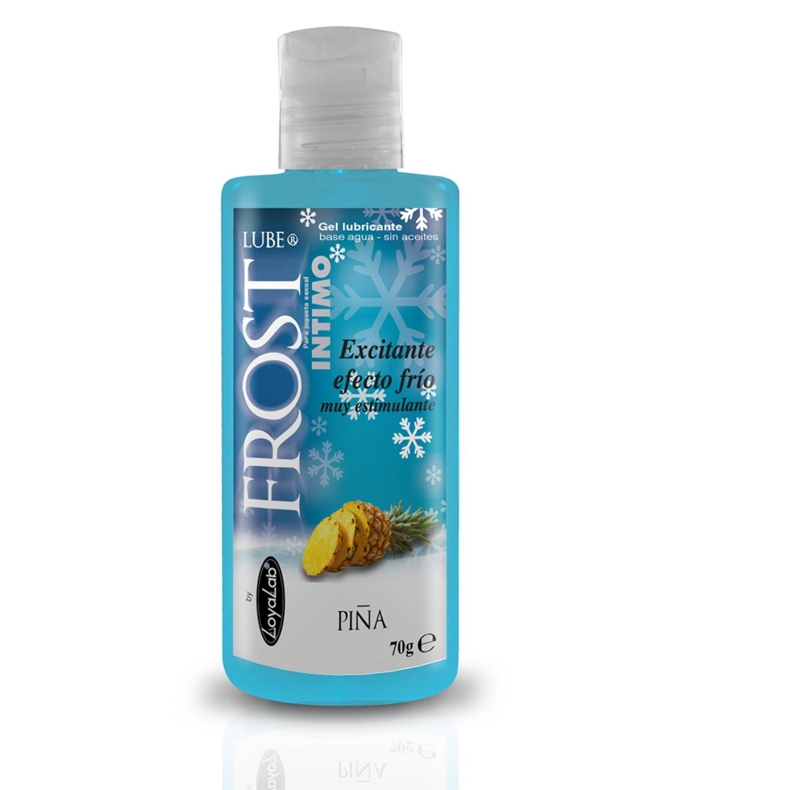 Gel Lubricante Efecto Frío, Frost Lube de Piña 70 g, Mod: 541f