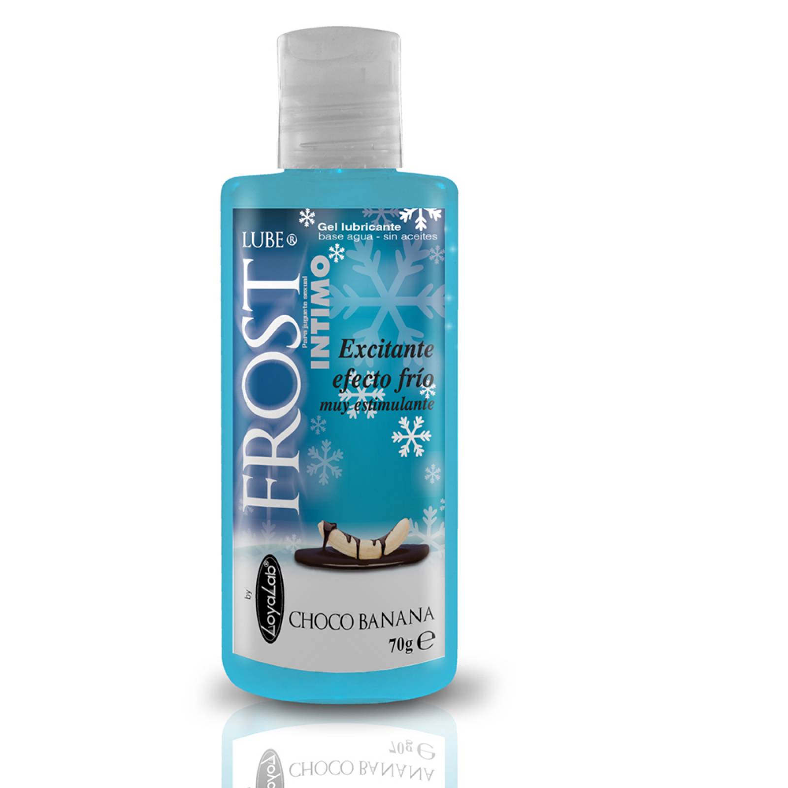 Gel Lubricante Efecto Frío, Frost Lube de Choco Banana 70 g, Mod: 562f