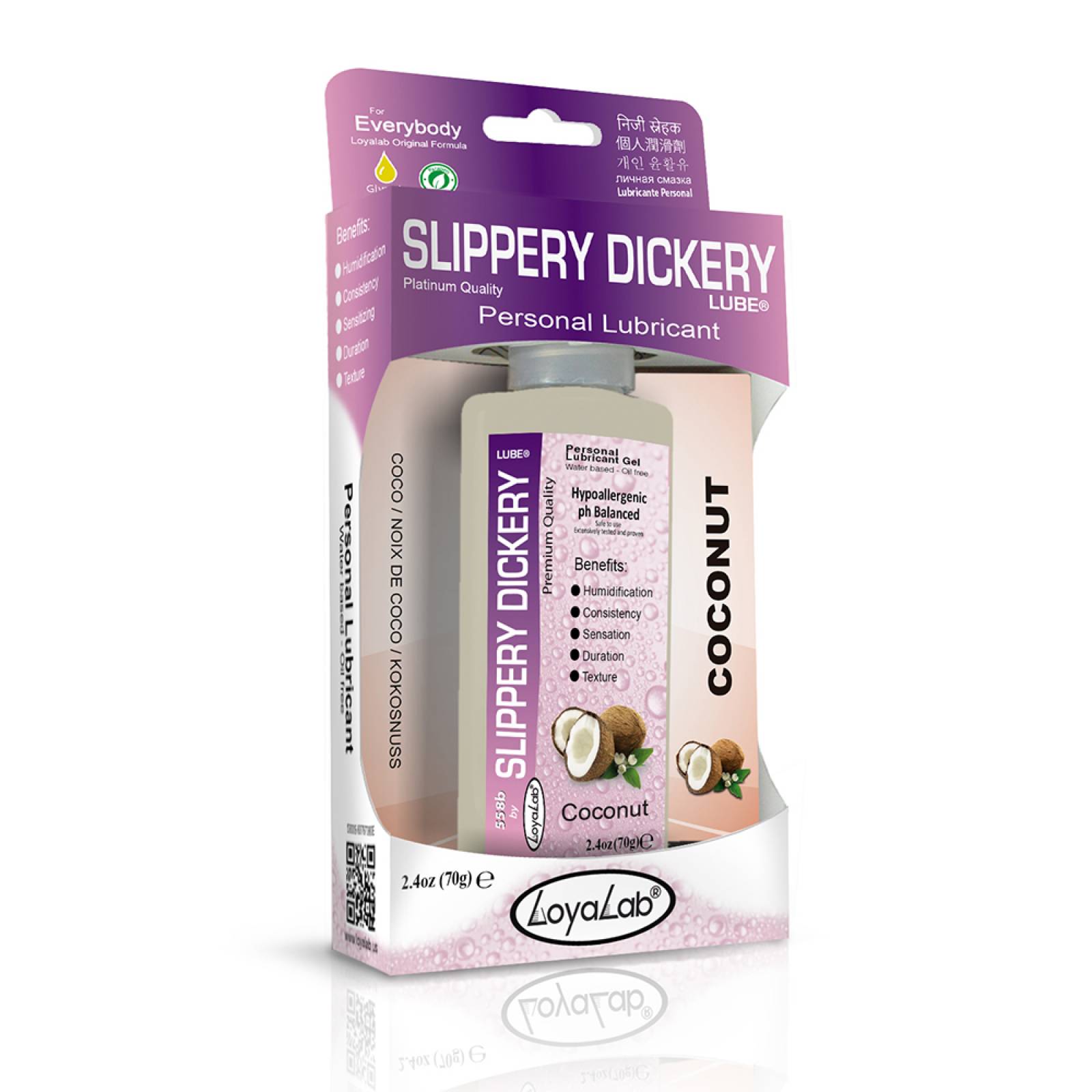 Gel Lubricante Intimo Platinum Base Agua, Slippery Dickery Lube de Coco ...
