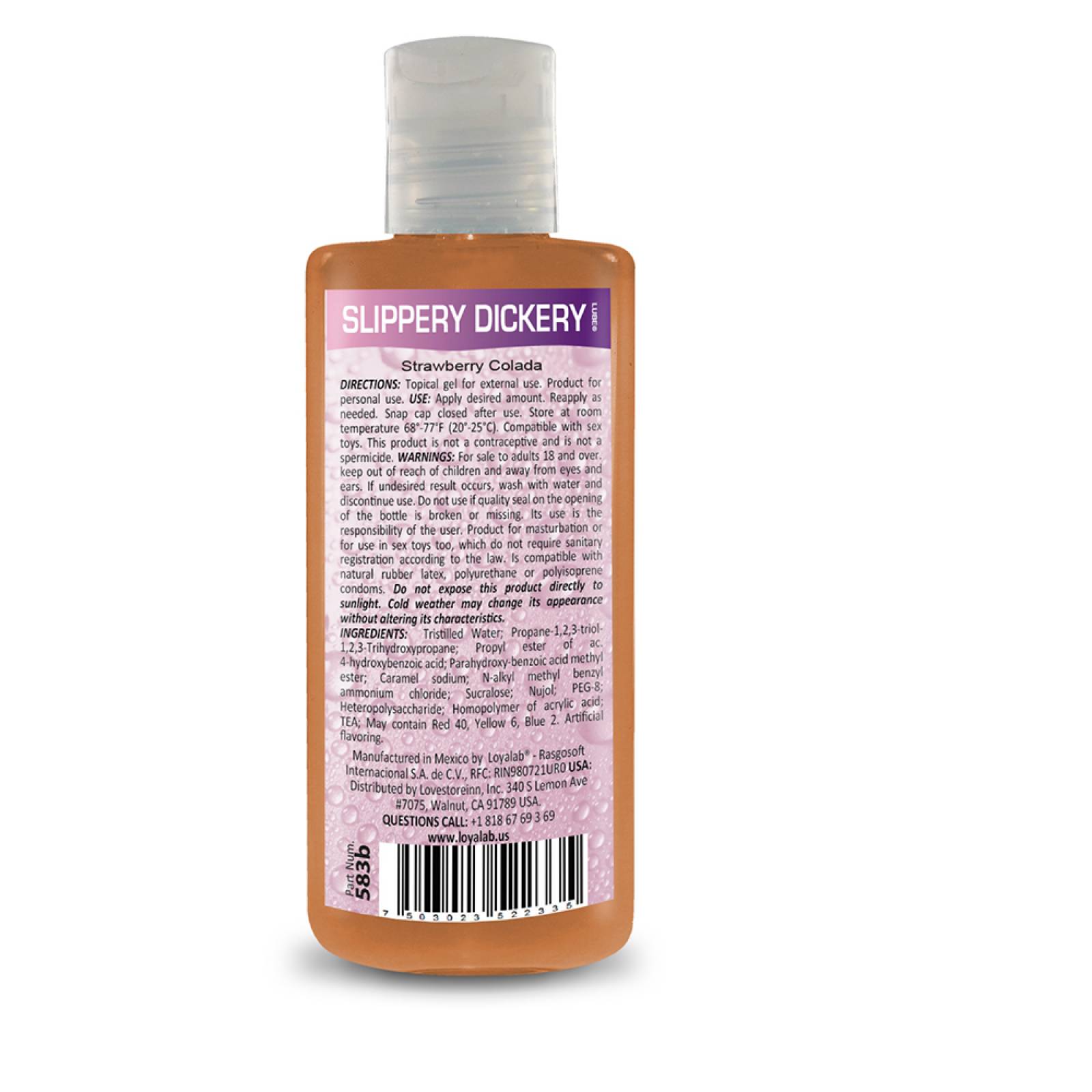 Gel Lubricante Intimo Platinum Base Agua, Slippery Dickery Lube de ...