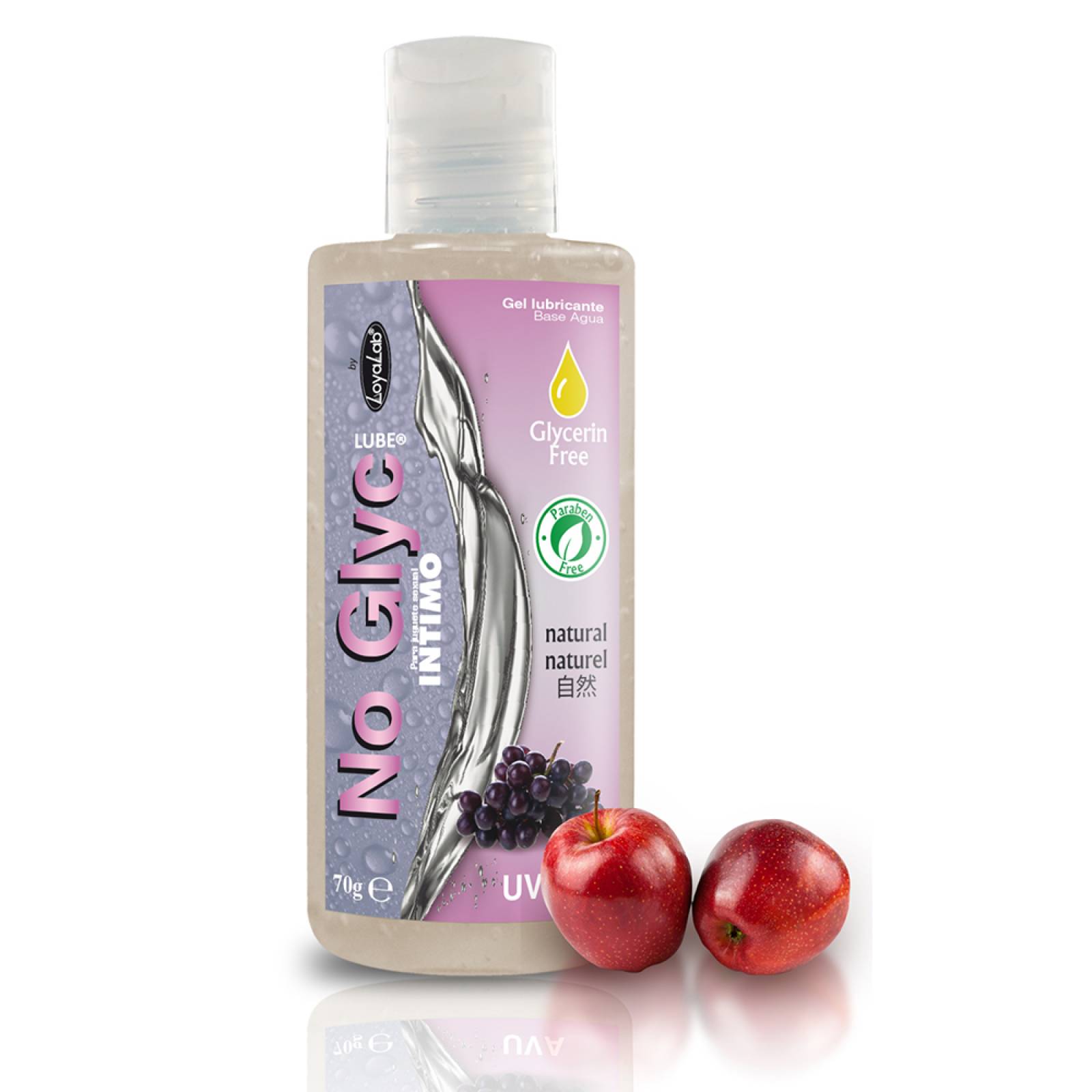 Gel Lubricante Intimo sin Gliserina Base Agua, NoGlyc Lube de Manzana ...
