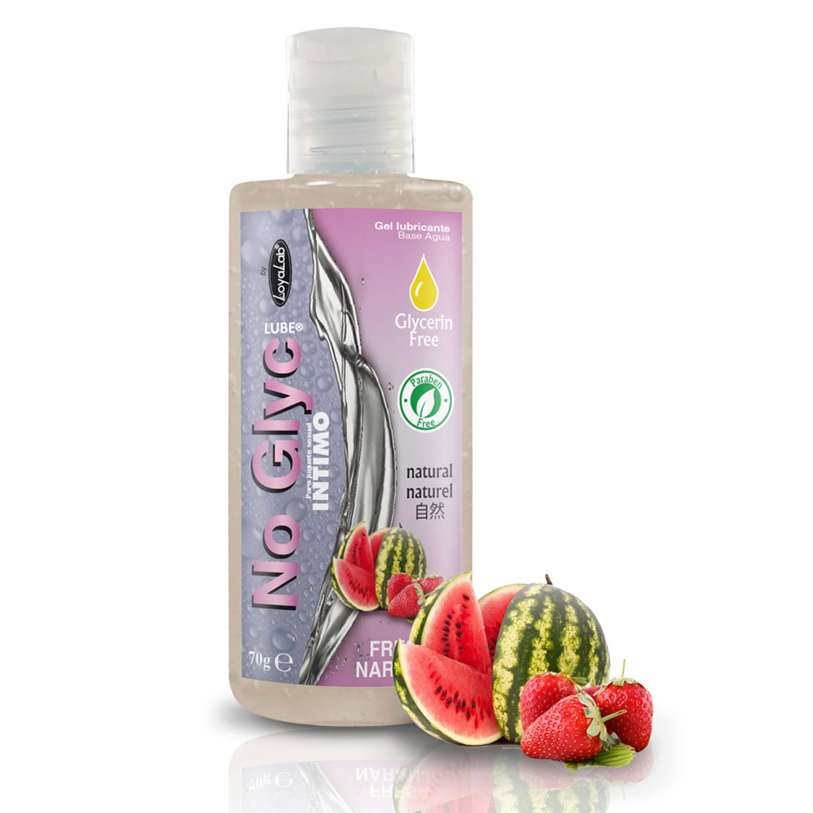 Gel Lubricante Intimo sin Gliserina Base Agua, NoGlyc Lube de Fresa ...