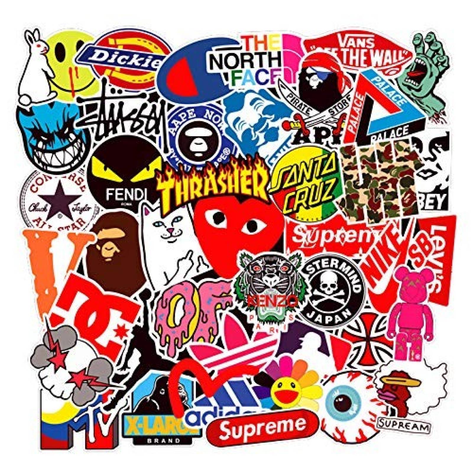 100 calcomanías Mozoltov para Laptop PC moto equipaje y más