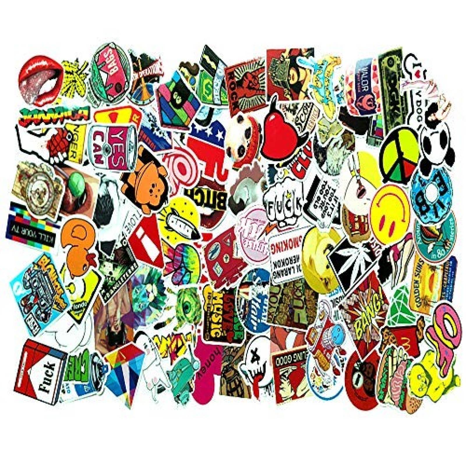 Calcomanias CHSTAR 100 piezas Resistente al Agua -Varios