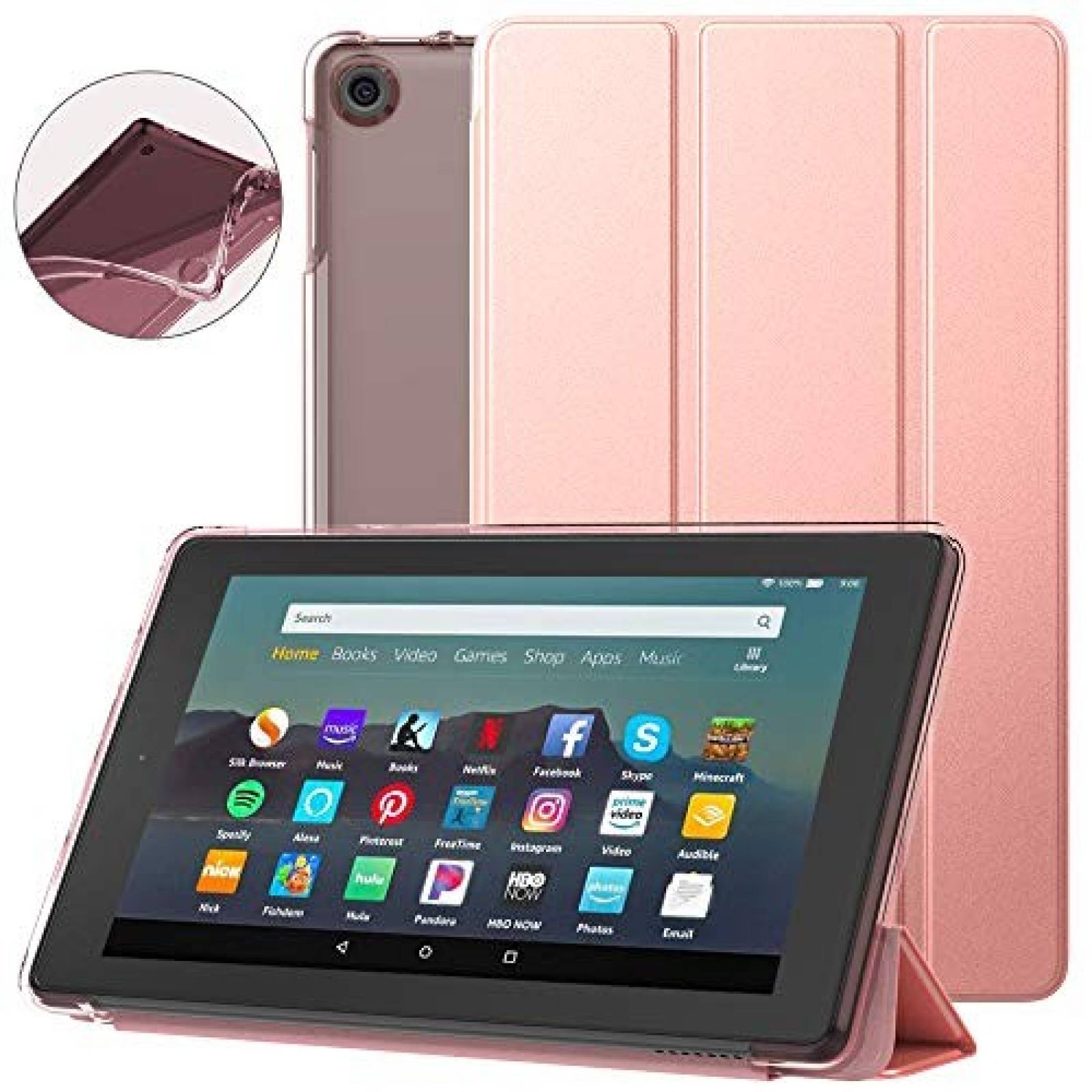 Funda para tablet Dadanism para Fire 7 2019 -oro rosa
