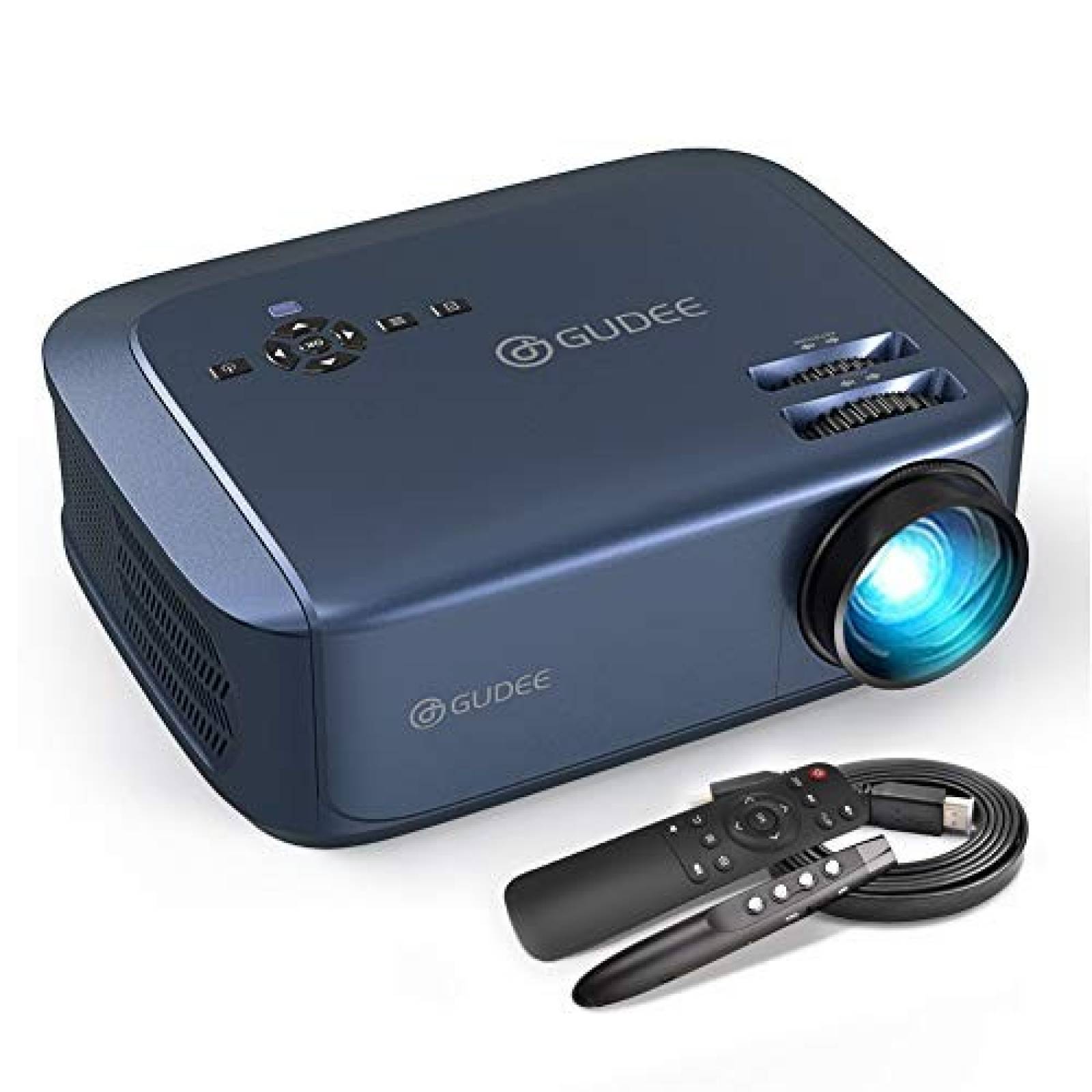 Proyector GuDee HD 1080P para PC, Xbox, PS4, HDMI, USB Negro