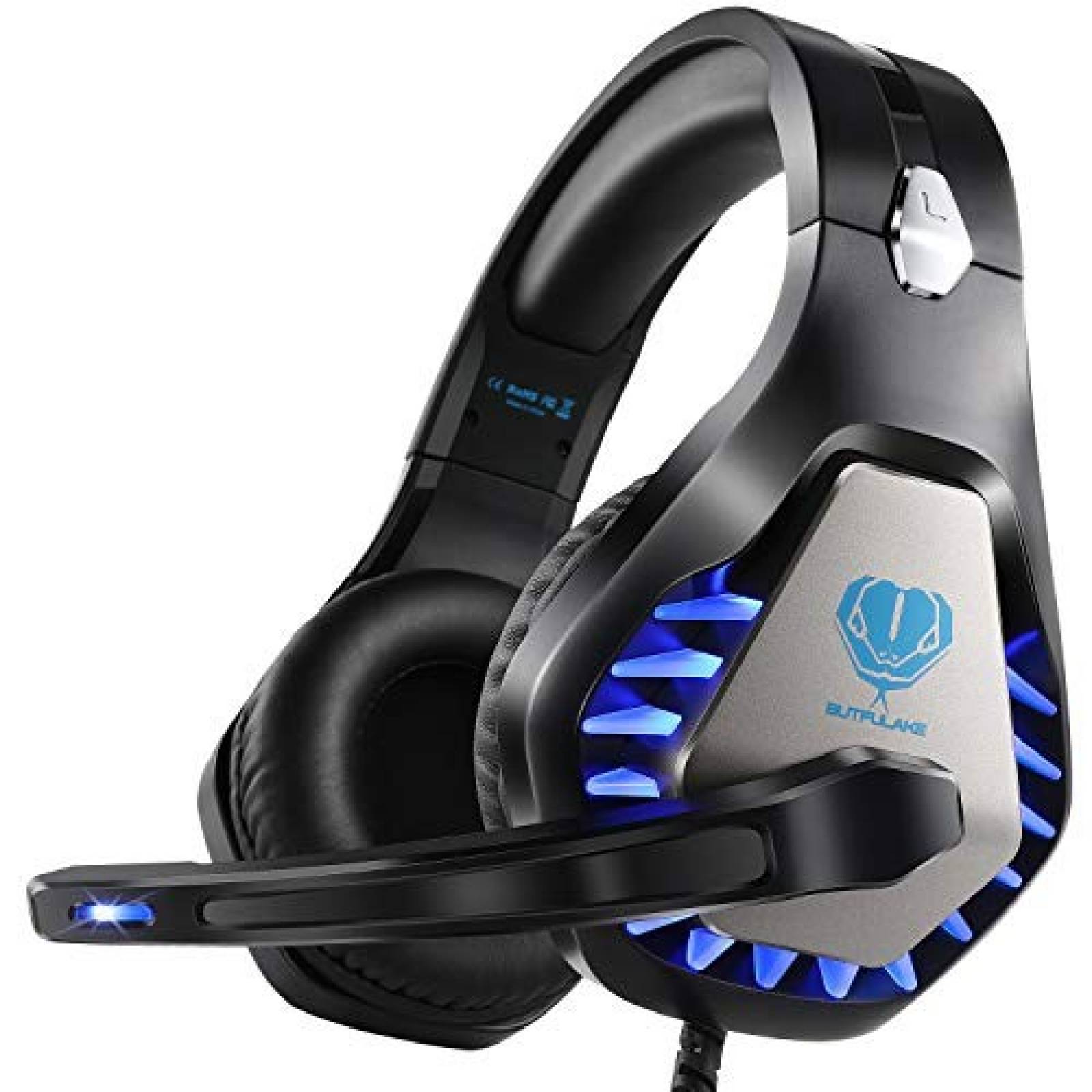 Diadema Gamer BUTFULAKE con luz LED cancela ruido -azul