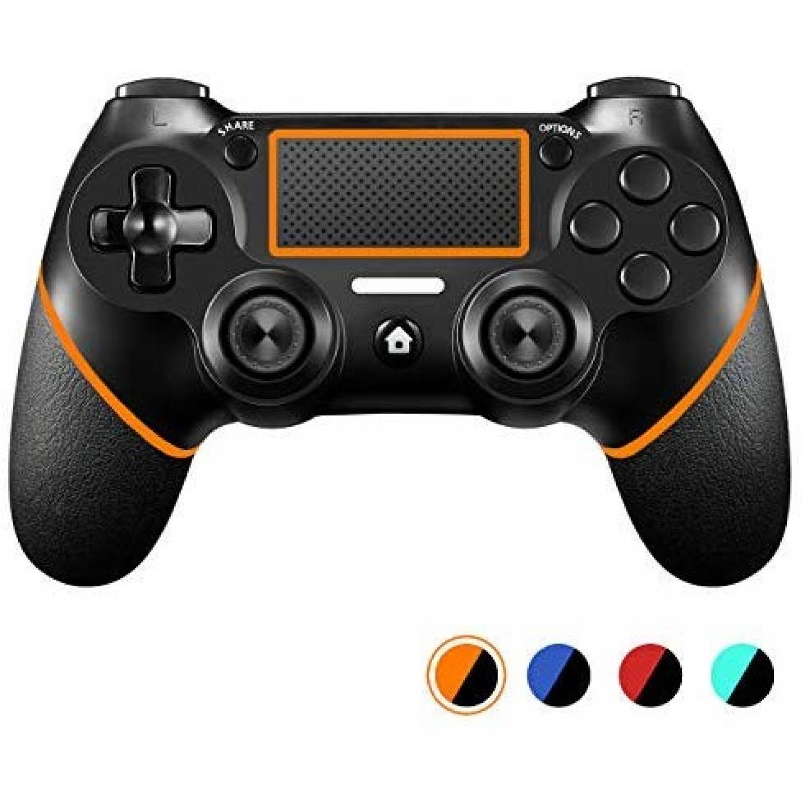 Control inalámbrico ORDA para PS4 antideslizante -Naranja
