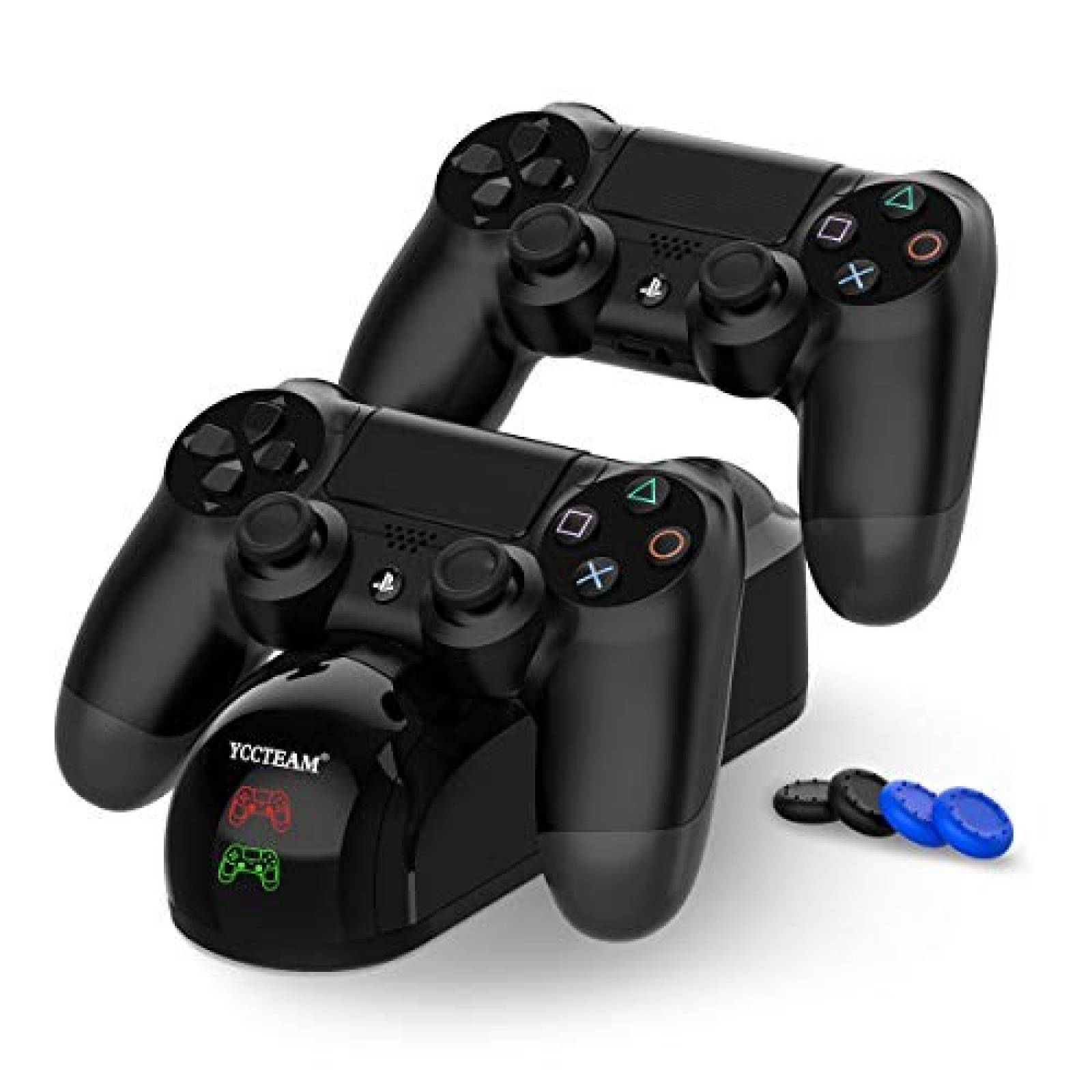 Estación de carga YCCTEAM p/controles de PS4 indicador LED