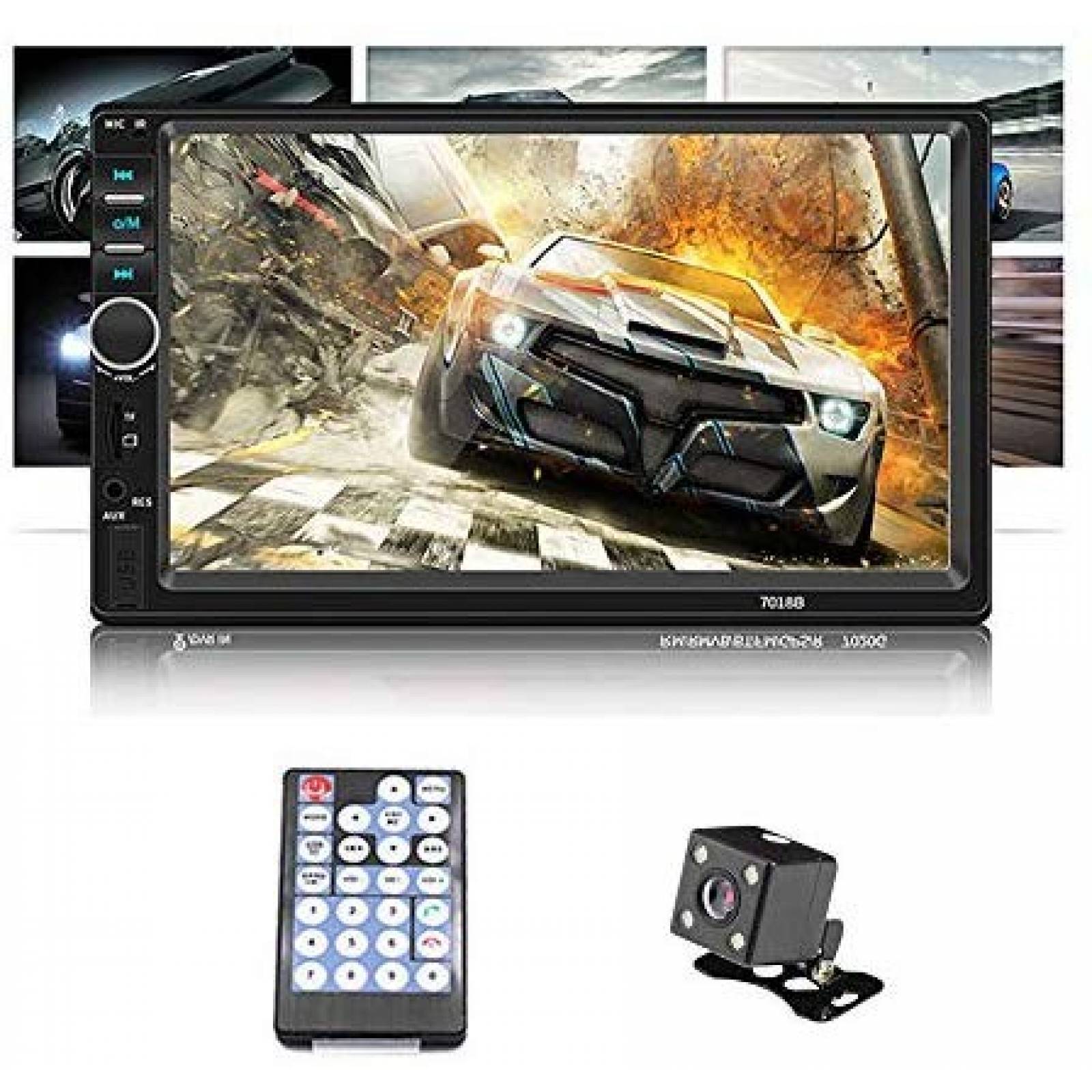 Estéreo WZTO para Auto 7'' Pantalla Touch Bluetooth -Negro