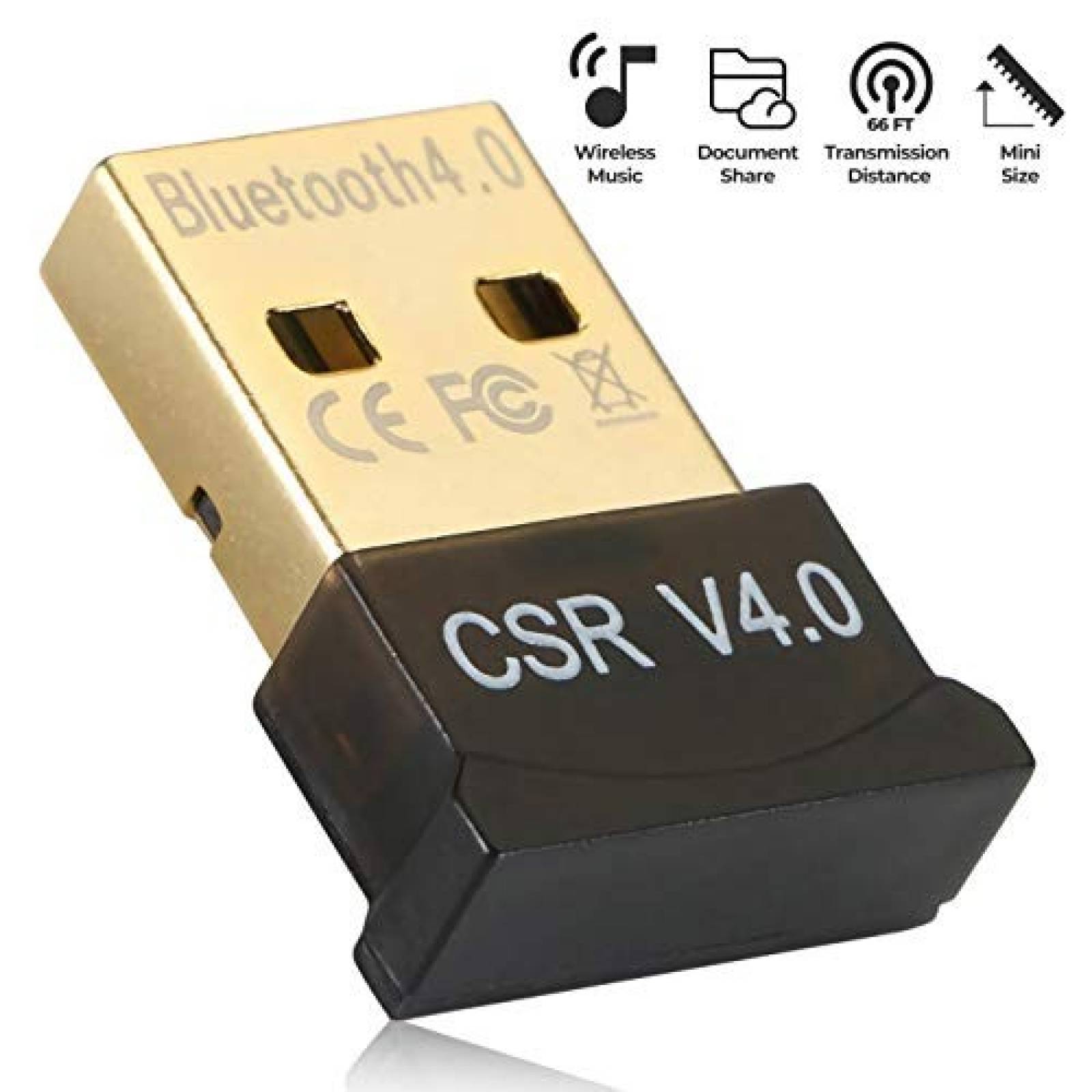 Adaptador de red Bluetooth Taurusus USB para PC -Negro