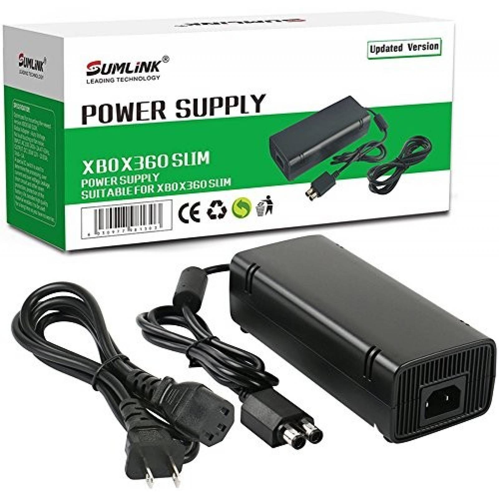 Cable de cargador SUMLINK para Xbox 360 Slim Auto Voltaje