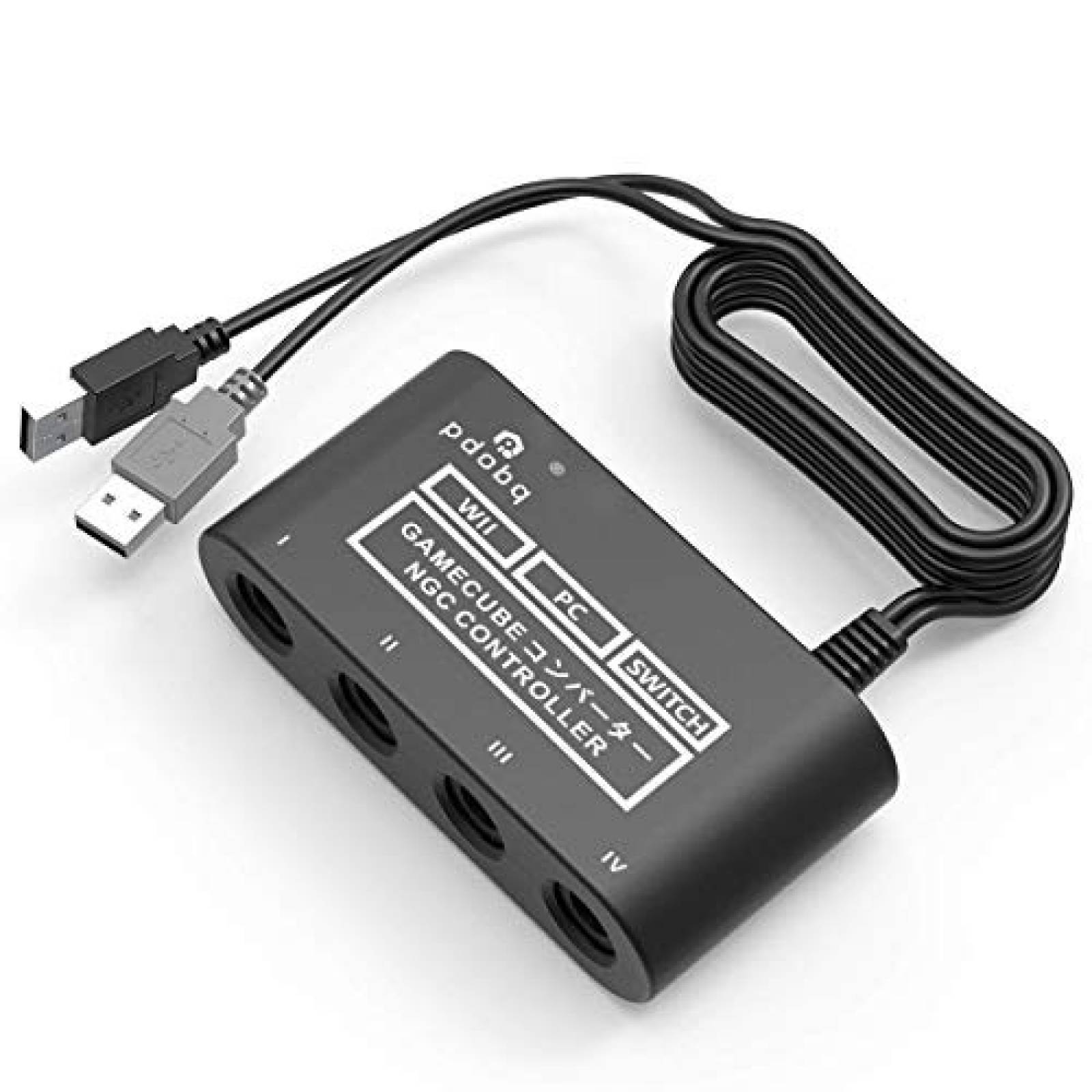 Adaptador para Gamecube Pdobq de 4 puertos Wii u Pc Switch