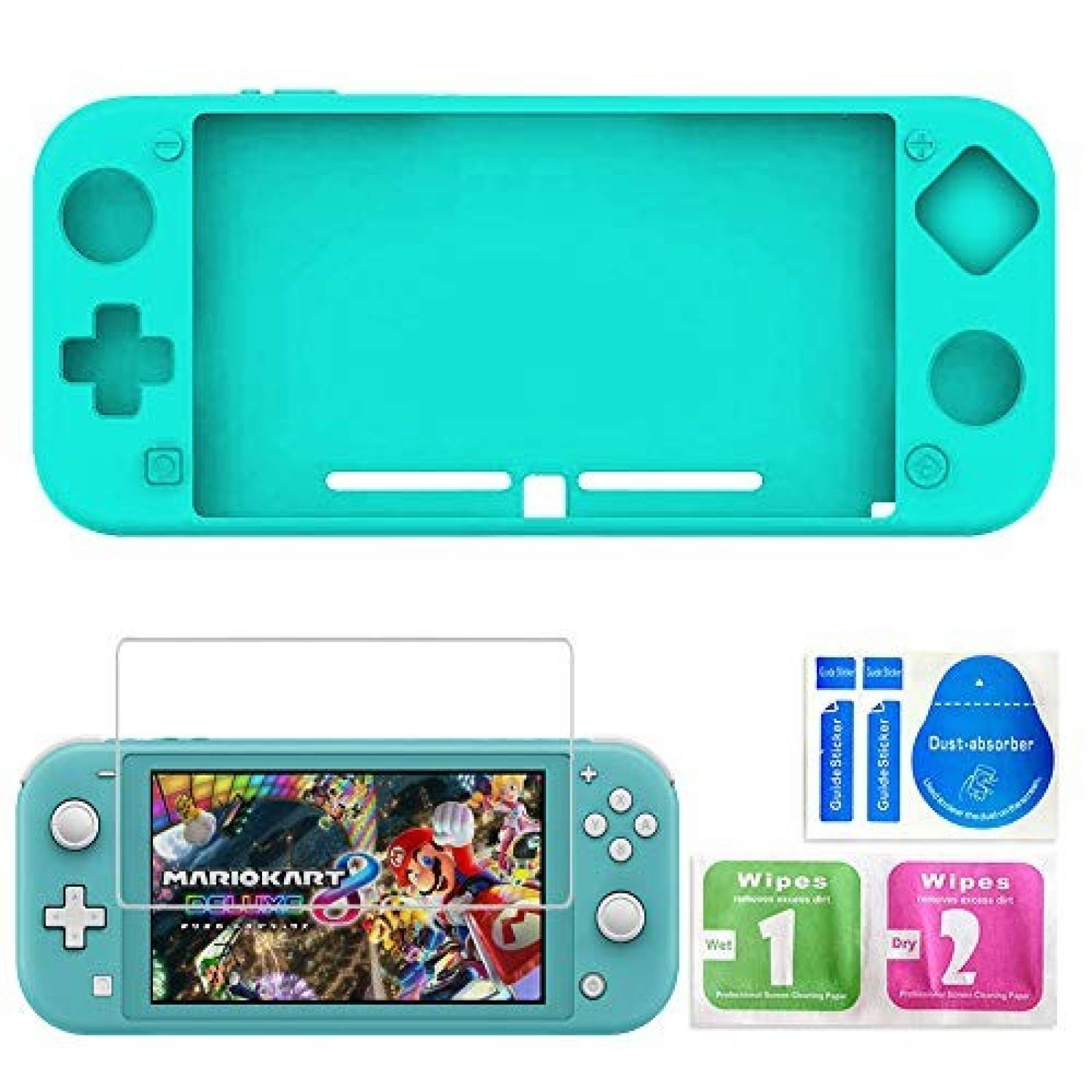 Funda KenSera para Nintendo Switch Lite Silicona -Turquesa