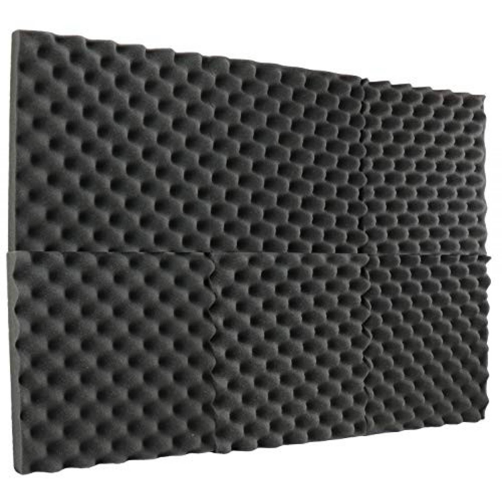 Panel de pared Acústico NEW LEVEL 6 pzas de espuma -negro