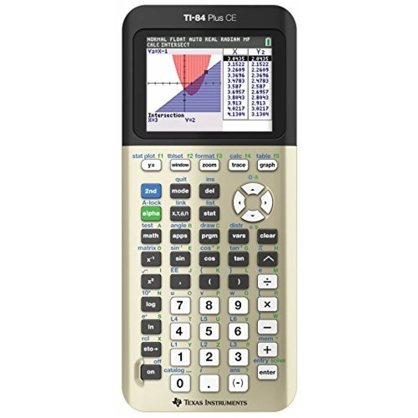 Calculadora gráfica Texas Instruments TI84PLSCEBLUBRY Dorado