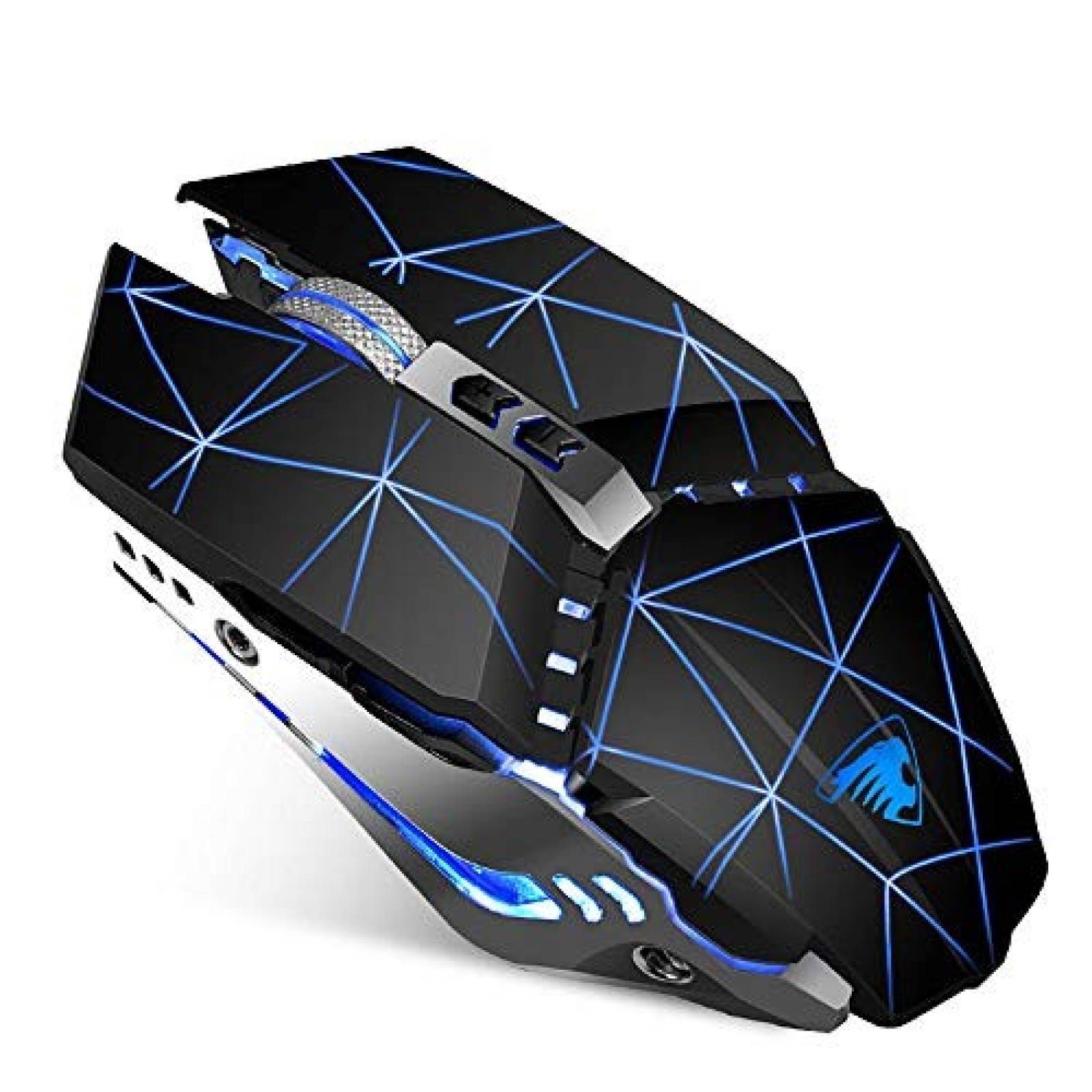 Mouse gamer TENMOS T12 recargable 7 botones -Negro