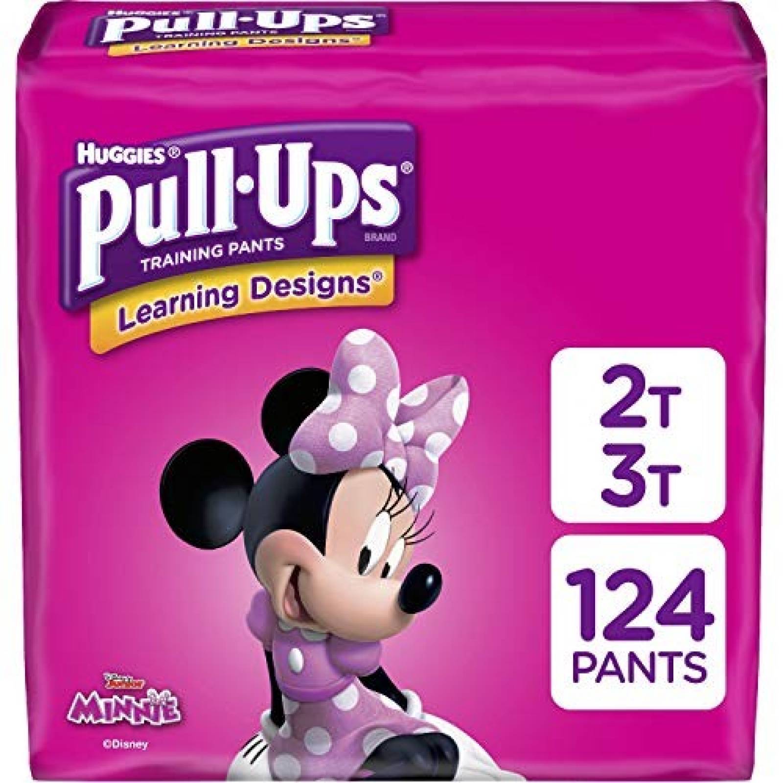 Pañales Pull-Ups 2T-3T (124pzas) entrenadores -minnie mouse