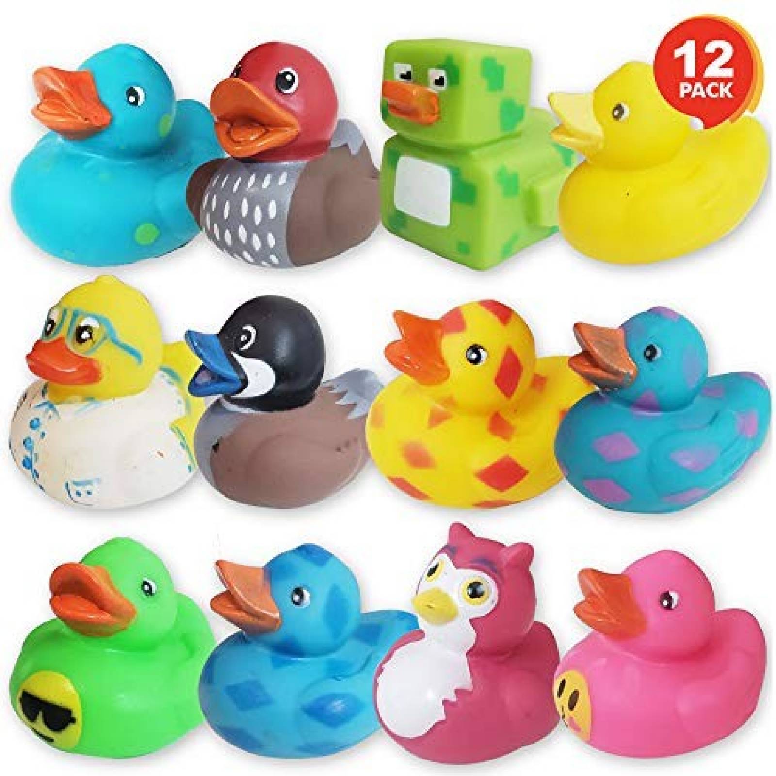 Juguetes de Baño ArtCreativity 12 Pcs Patos de Hule -Varios