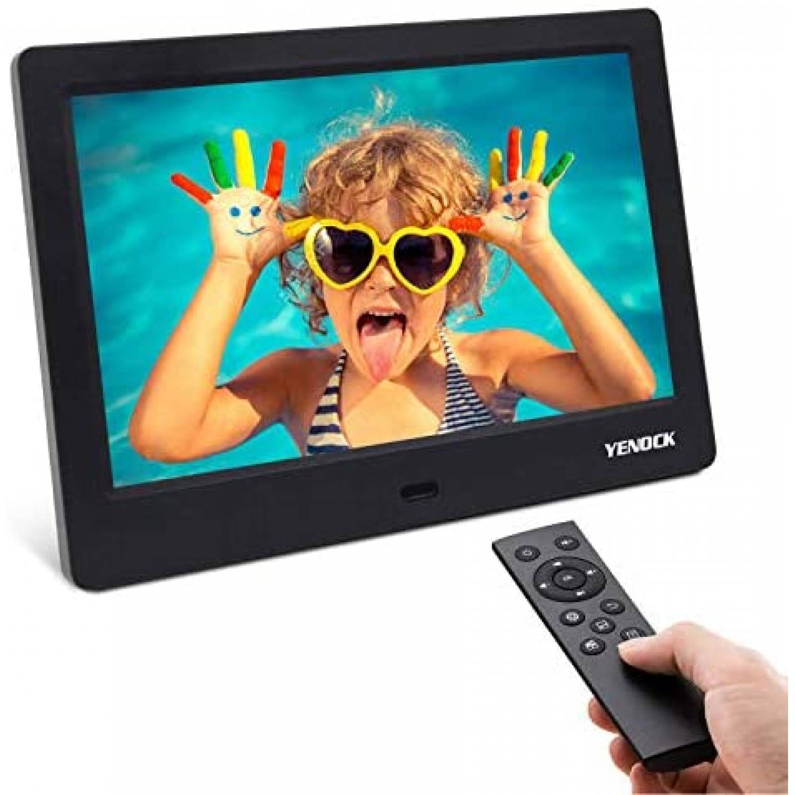 Portaretratos digital YENOCK Alta Resolución 7'' -Negro