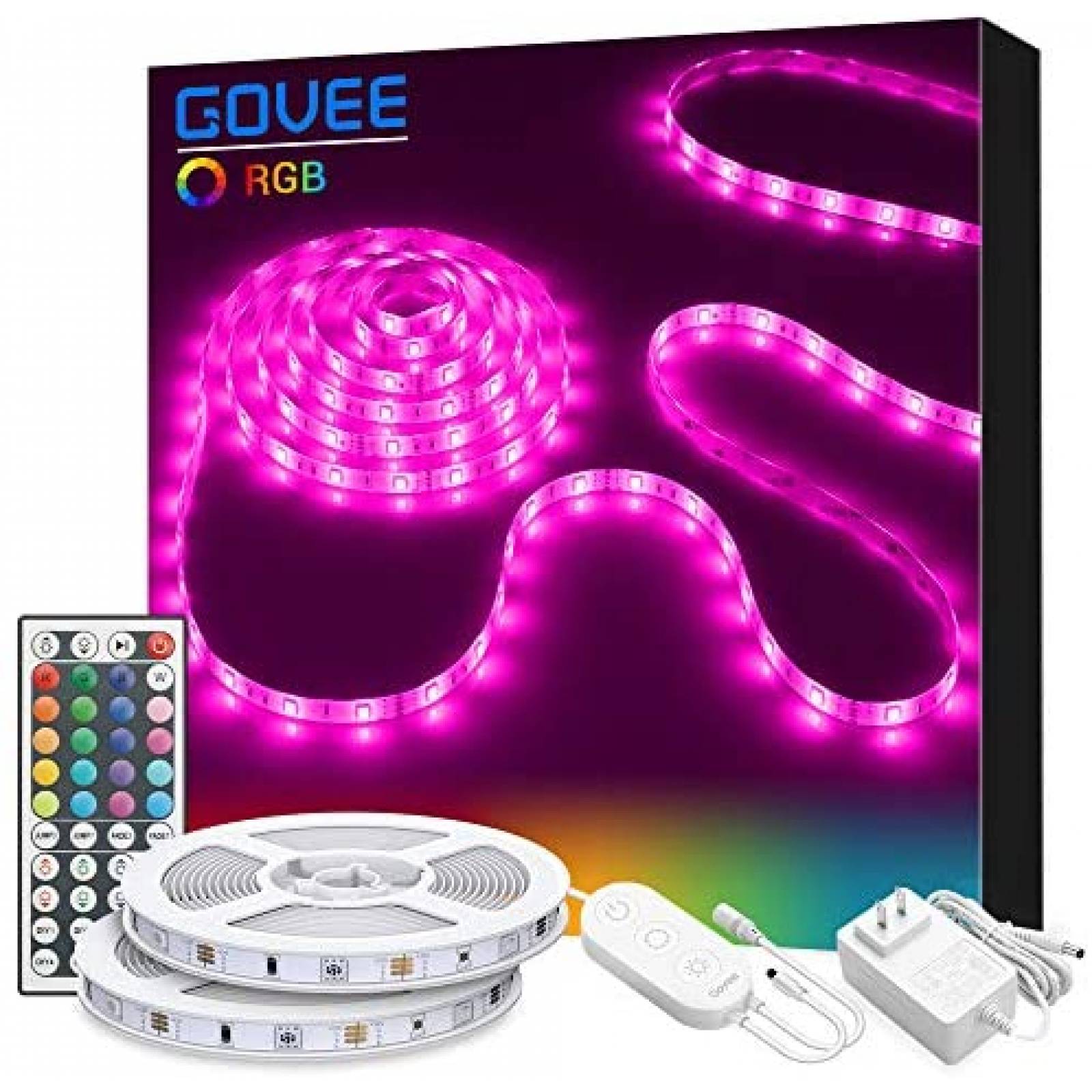 Tira de Luces LED Govee 32.8 ft RGB con Control Remoto