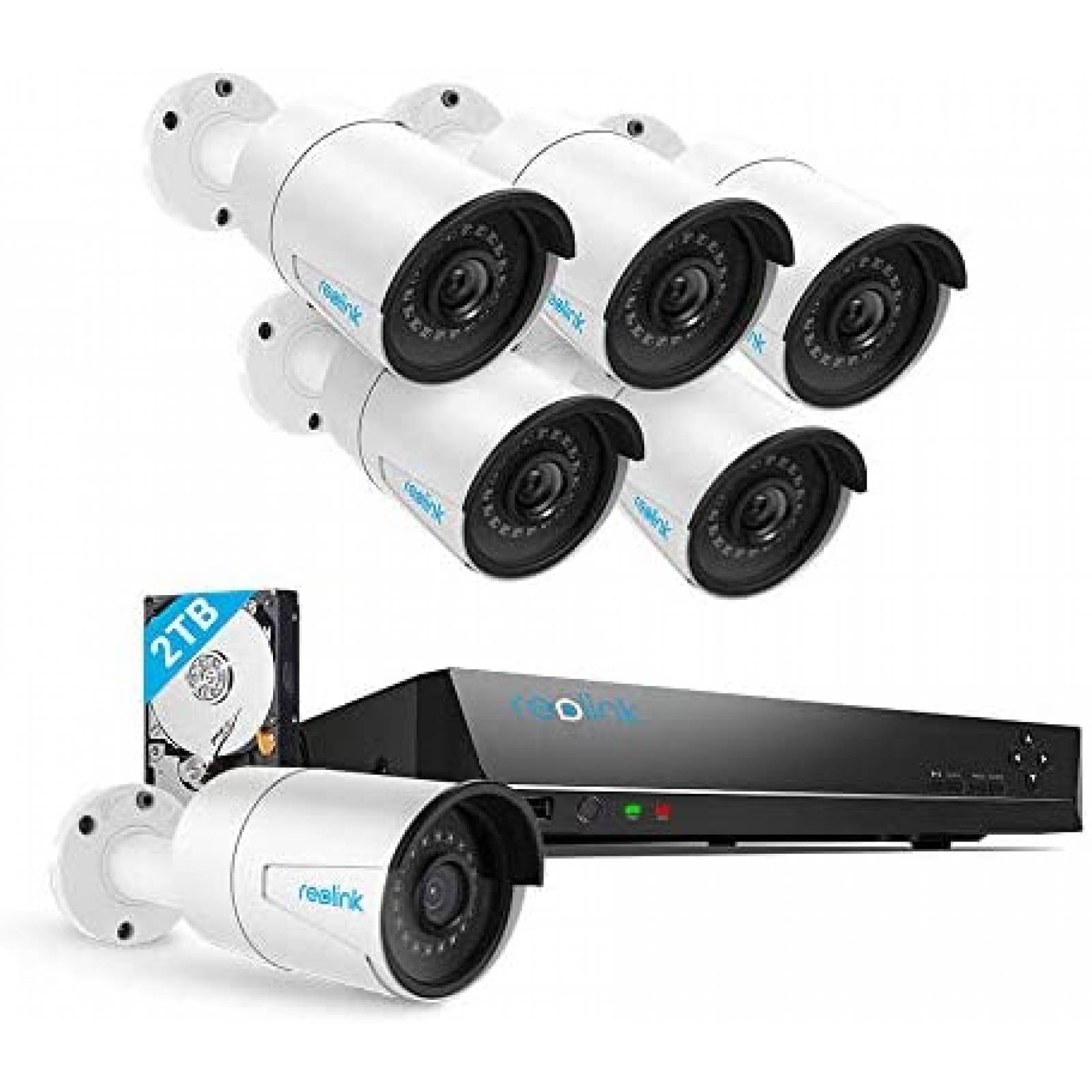 Kits Dvr De Vigilancia REOLINK RLK8-410B6-5MP 5 Cámaras