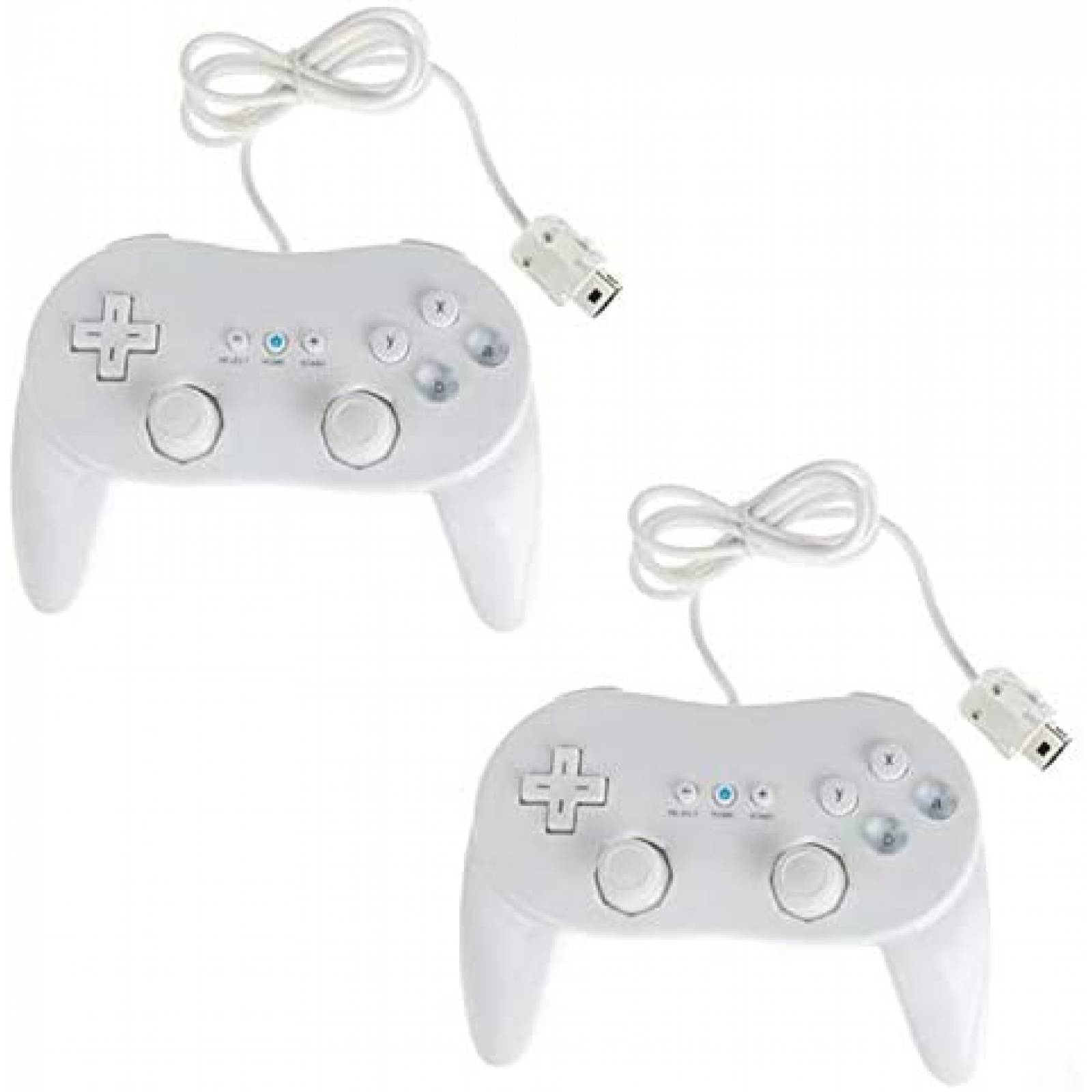 2 Controles Lyyes Clásicos para Nintendo Wii -Blancos