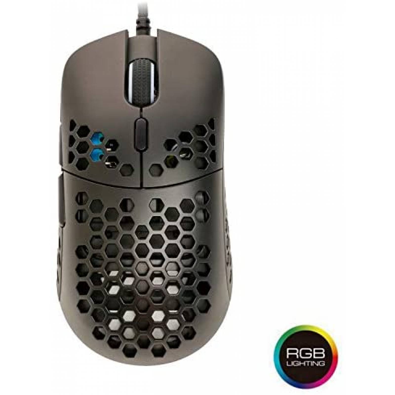 Mouse Gamer HK Gaming Mira M Ligero 6 Botones 12K Cpi -Negro