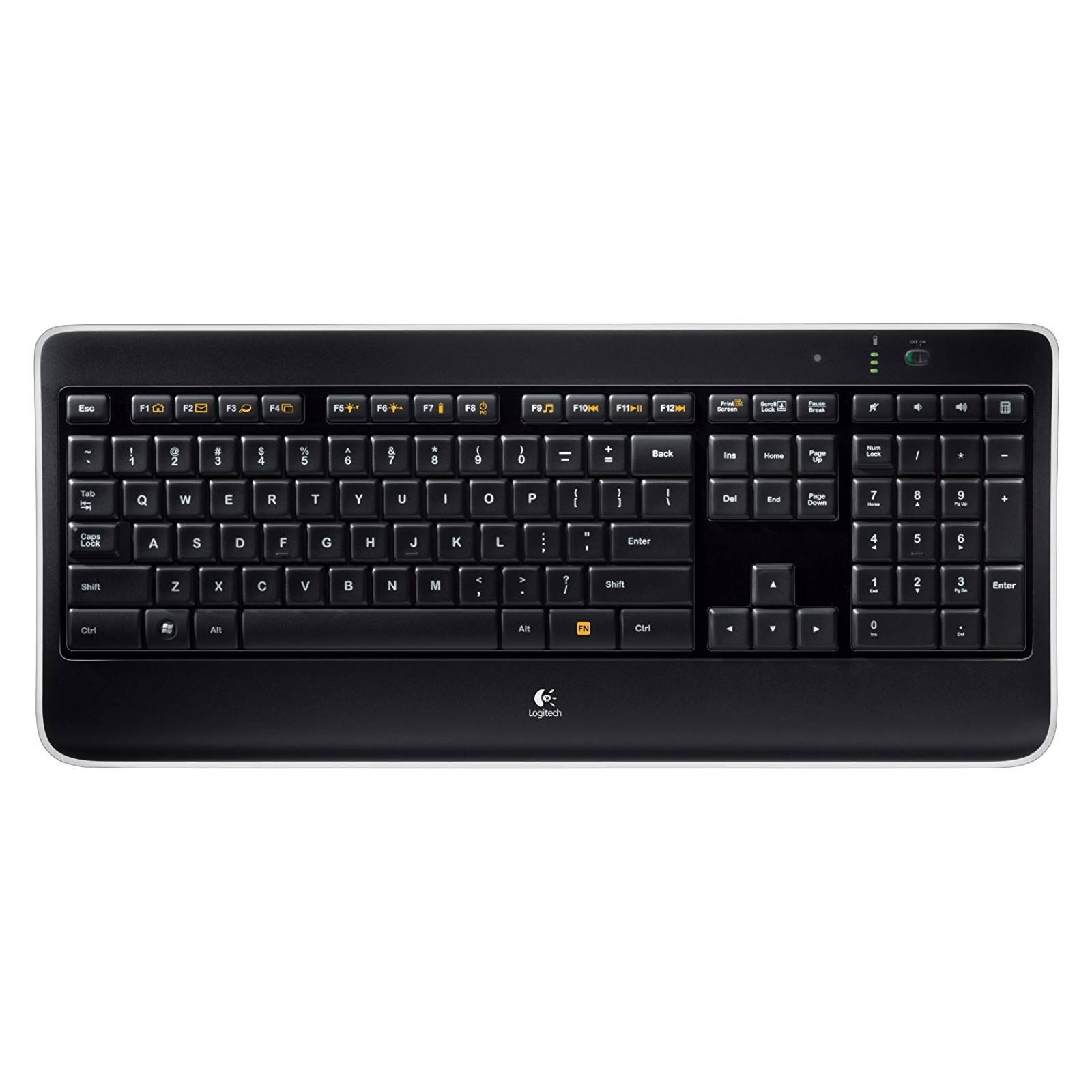Teclado Logitech K800 Inalámbrico Retroiluminado -negro