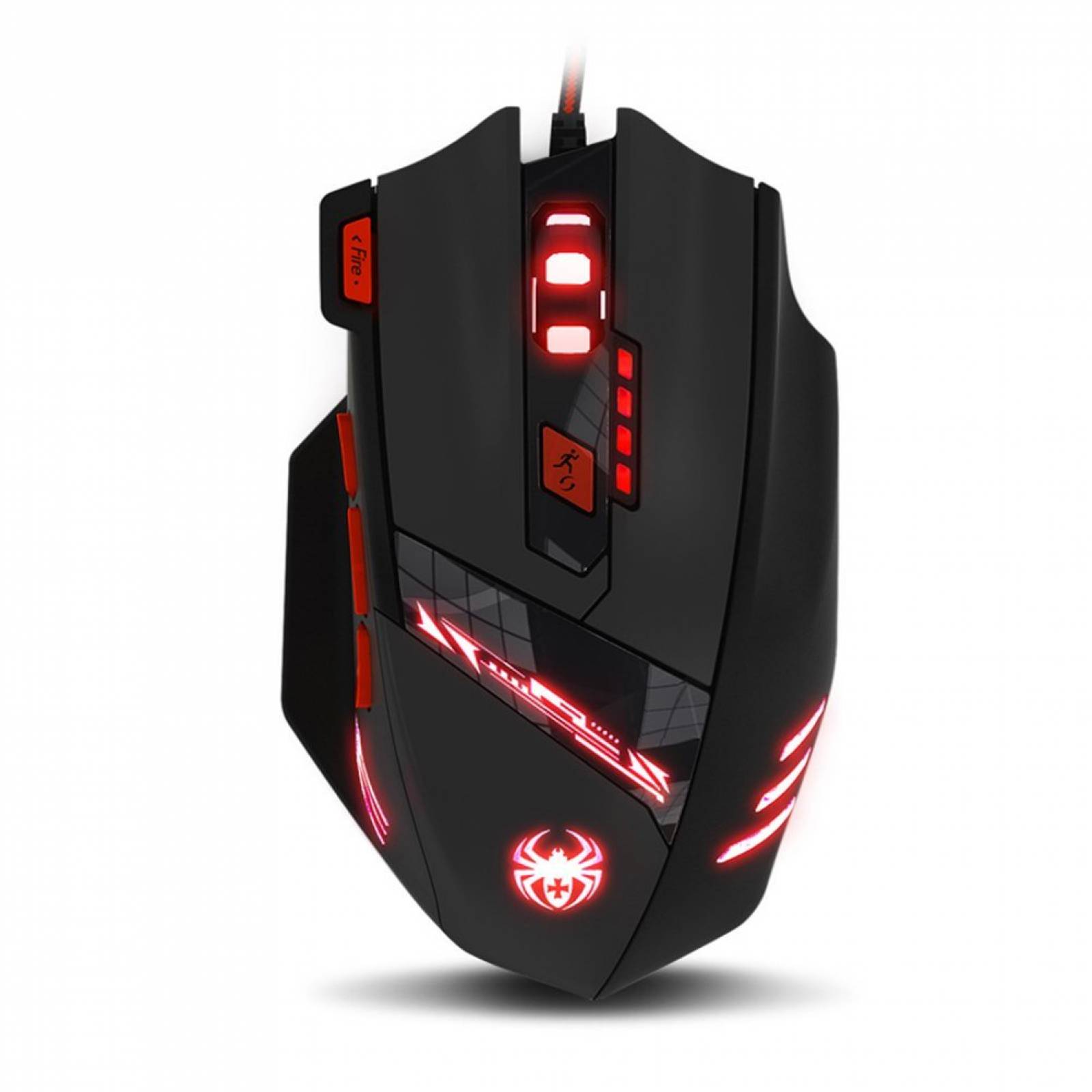 Computadora zelotes ratón Gaming Mouse Ratón óptico P -Negro
