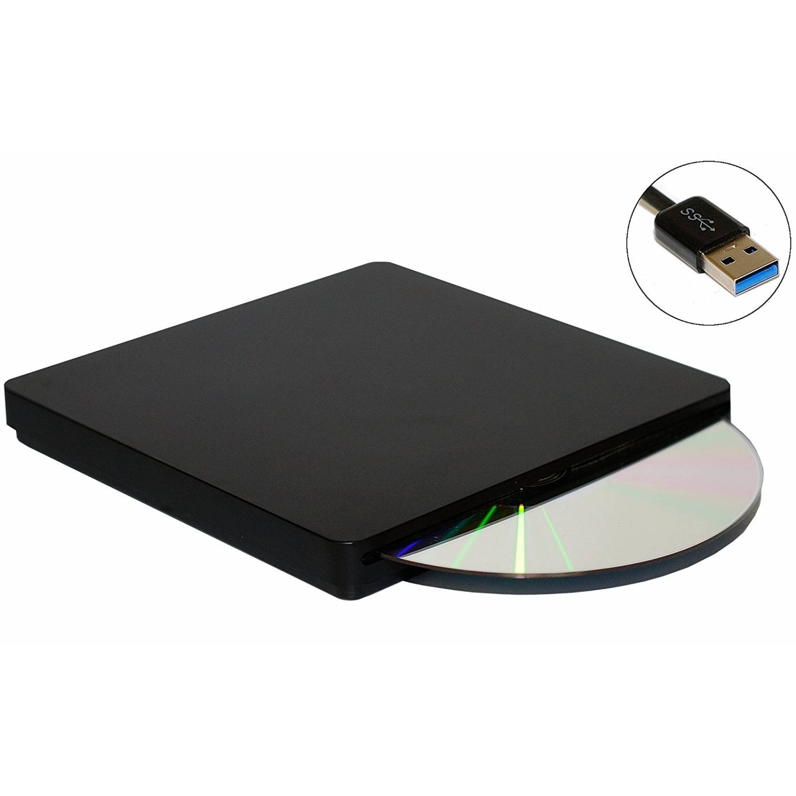 Lector Cd Dvd Firstcom Quemador Pc Notebook Mac Usb 3.0