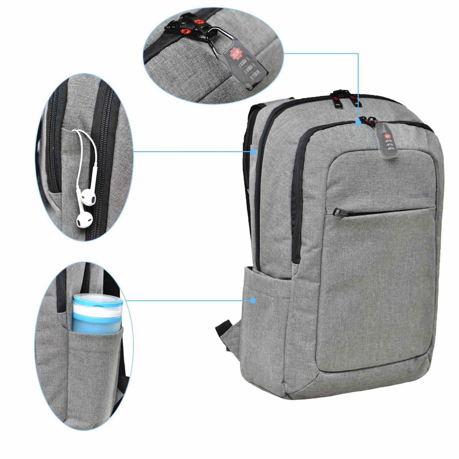 Mochila Laptop Kopack 15.6 Pulg Puerto Usb Antirrobo -gris