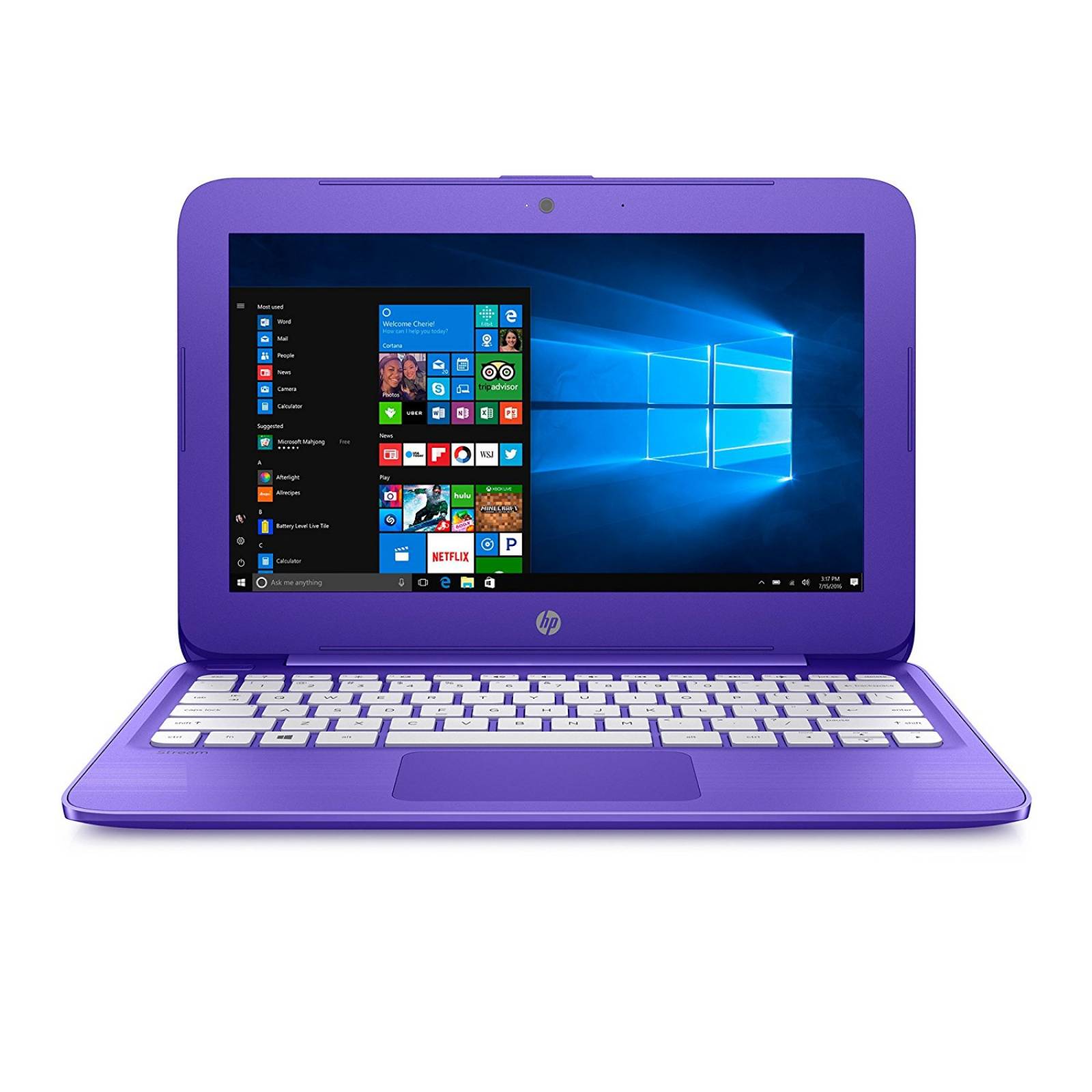 Laptop Hp Stream Laptop 11y020nr 4gb Ram 32gb Emmc -morado