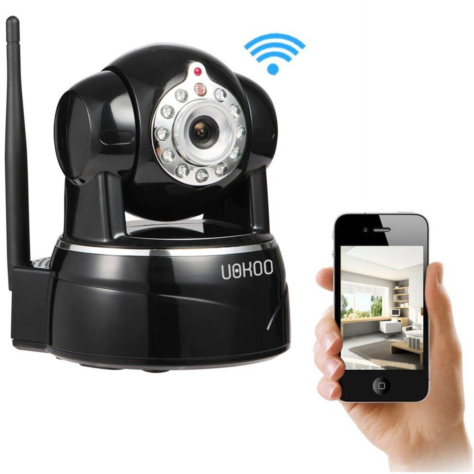 UOKOO cámara de seguridad inalámbrica cámara 1280X720P WiFi