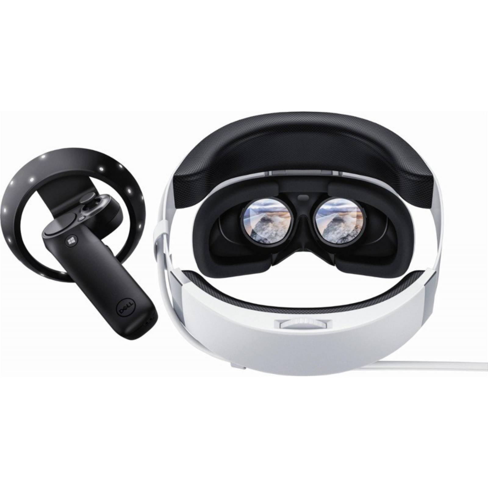 Visor Virtual Vr Dell Con 2 Controles Para Pc Windows - Bco