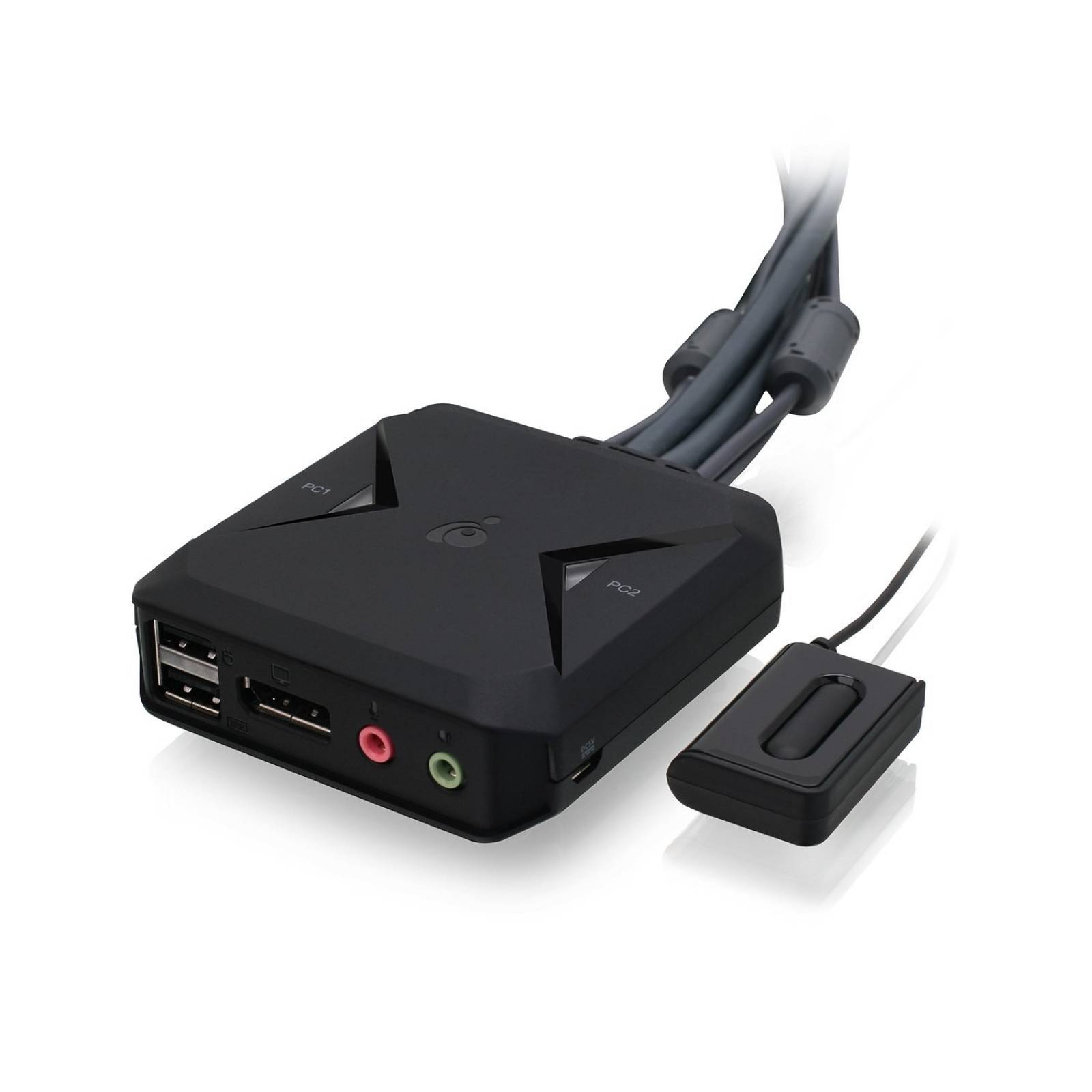 Conmutador Kvm Iogear Gcs52dp 2puertos/audio, Displayport