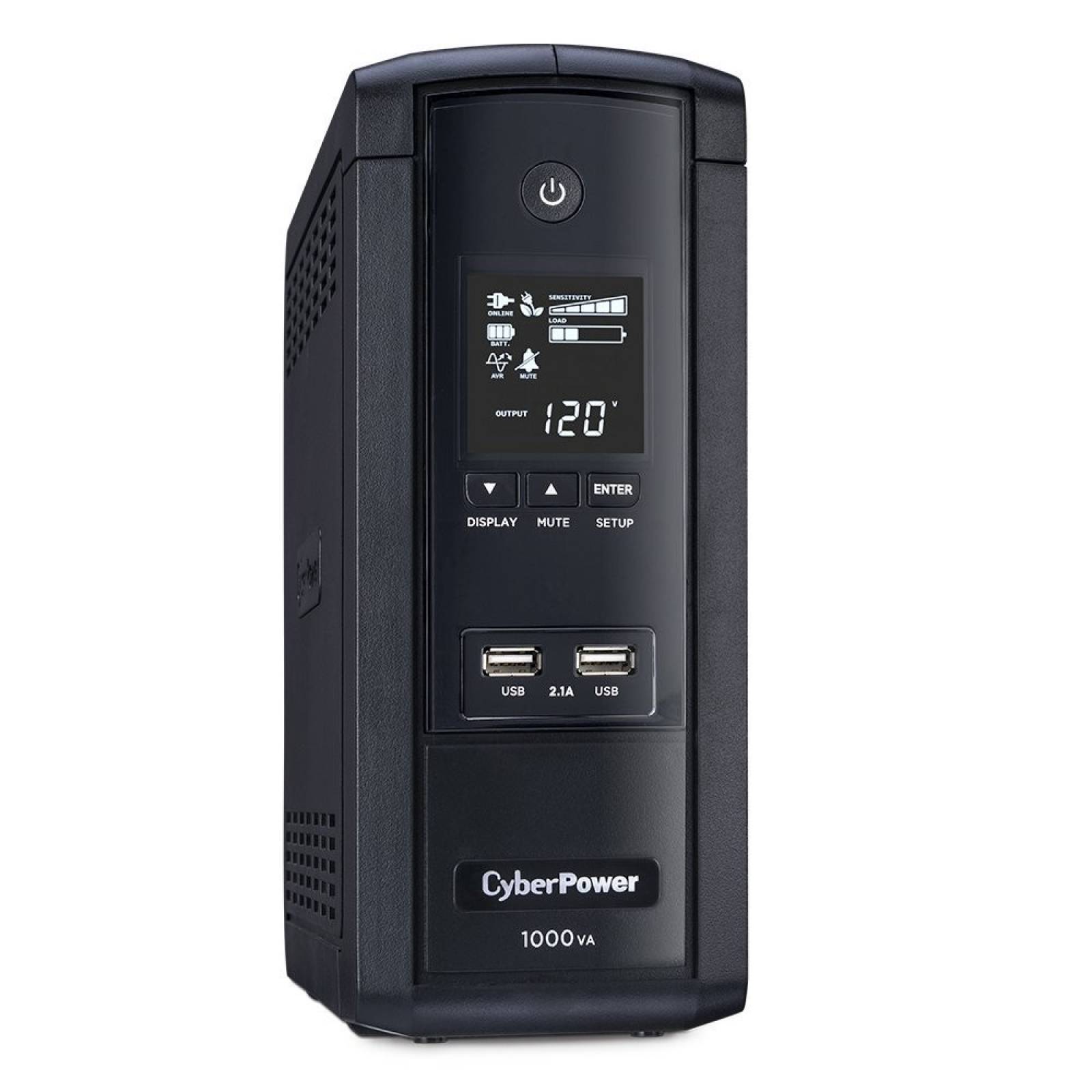 Sistema Ups Cyberpower 1000va/600w, 10 Tomas Lcd Sistema