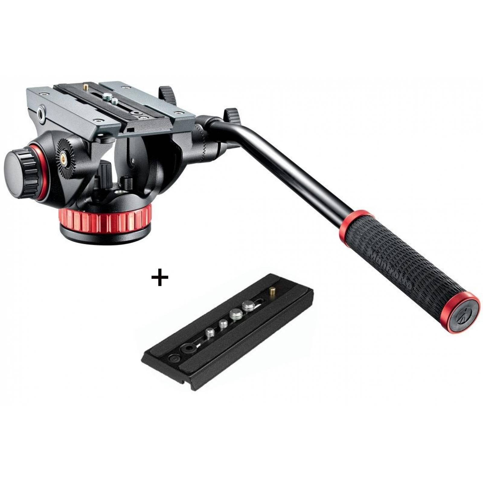 Tripie Cabeza Arrastre Manfrotto Mvh502ah Base Plana/qr