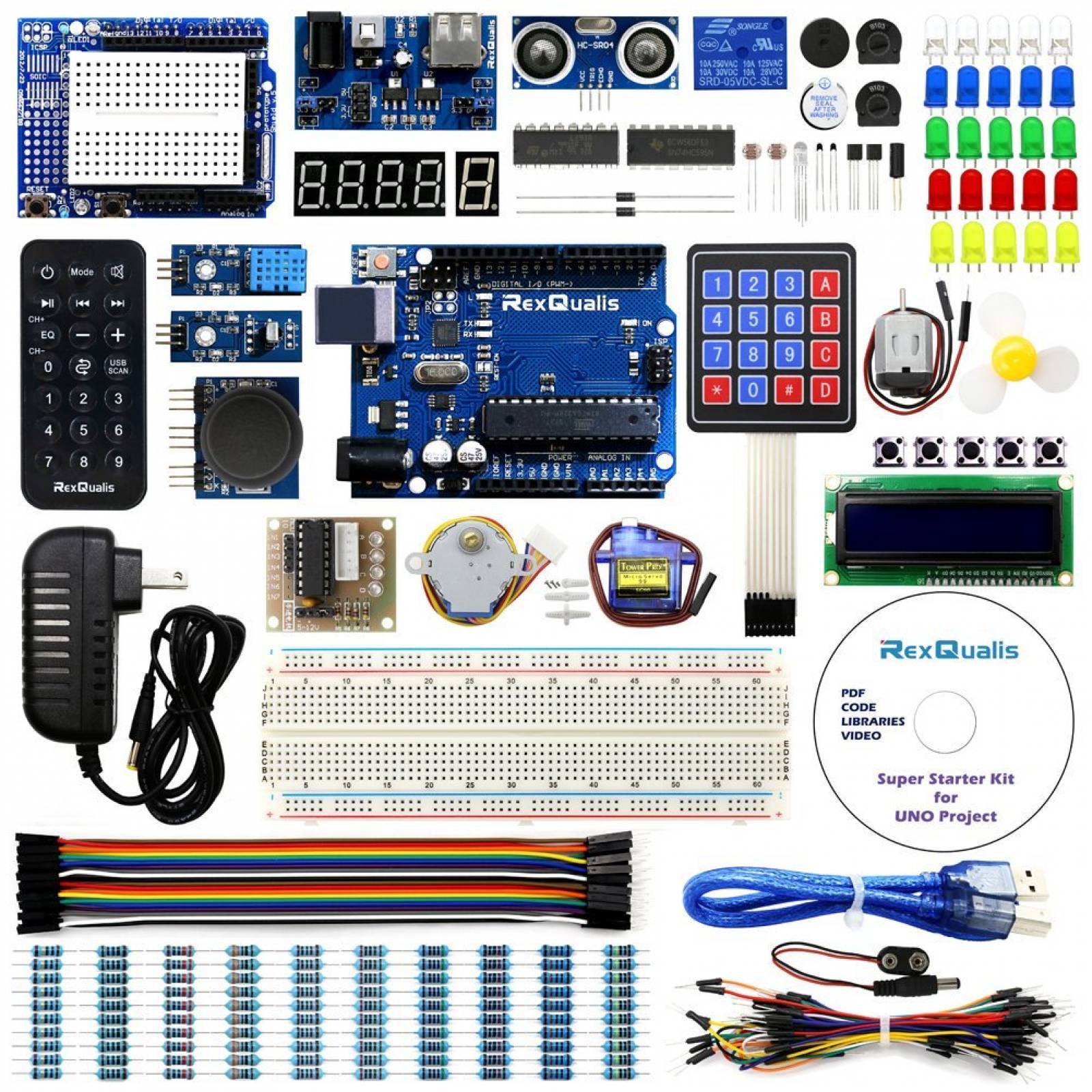 Kit De Inicio Project Super Para Arduino Uno R3 Con Tutorial