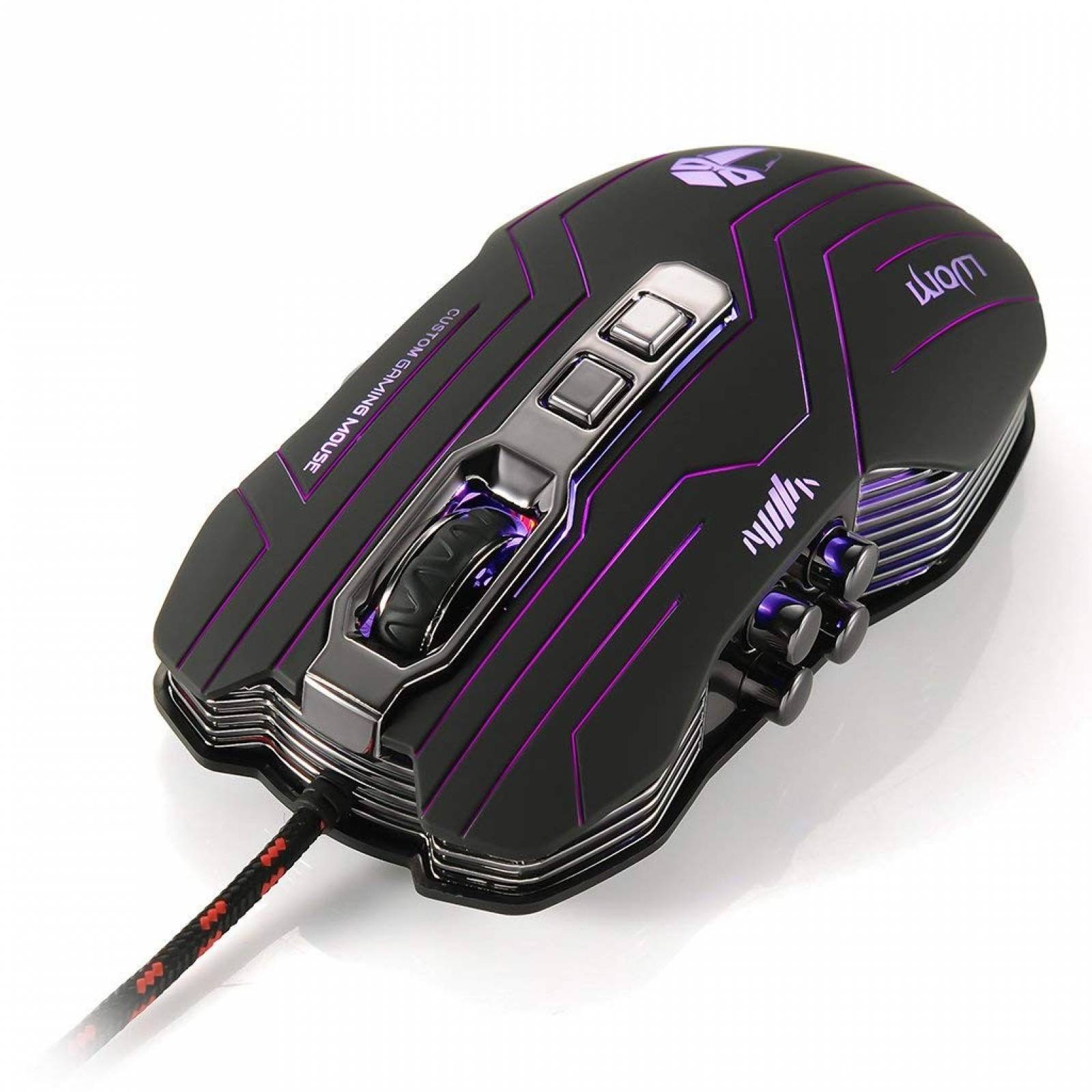 Mouse Gamer LUOM alámbrico 9 botones luz LED en DPI