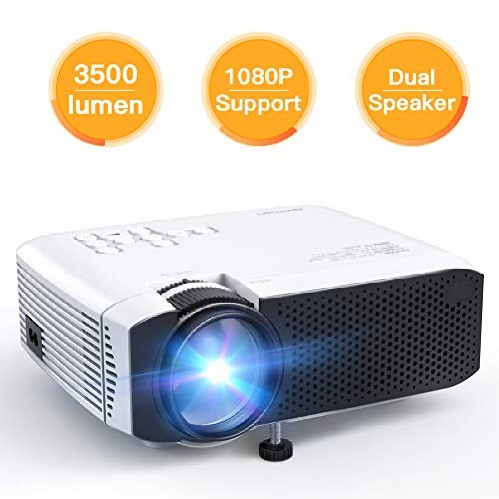 Proyector APEMAN 3500 Lumen Portátil 1080P 45000 Hrs LED