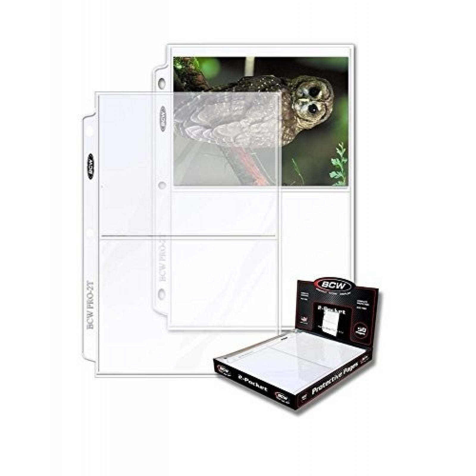 Micas BCW para Hojas Documnetos 25 piezas -Transp