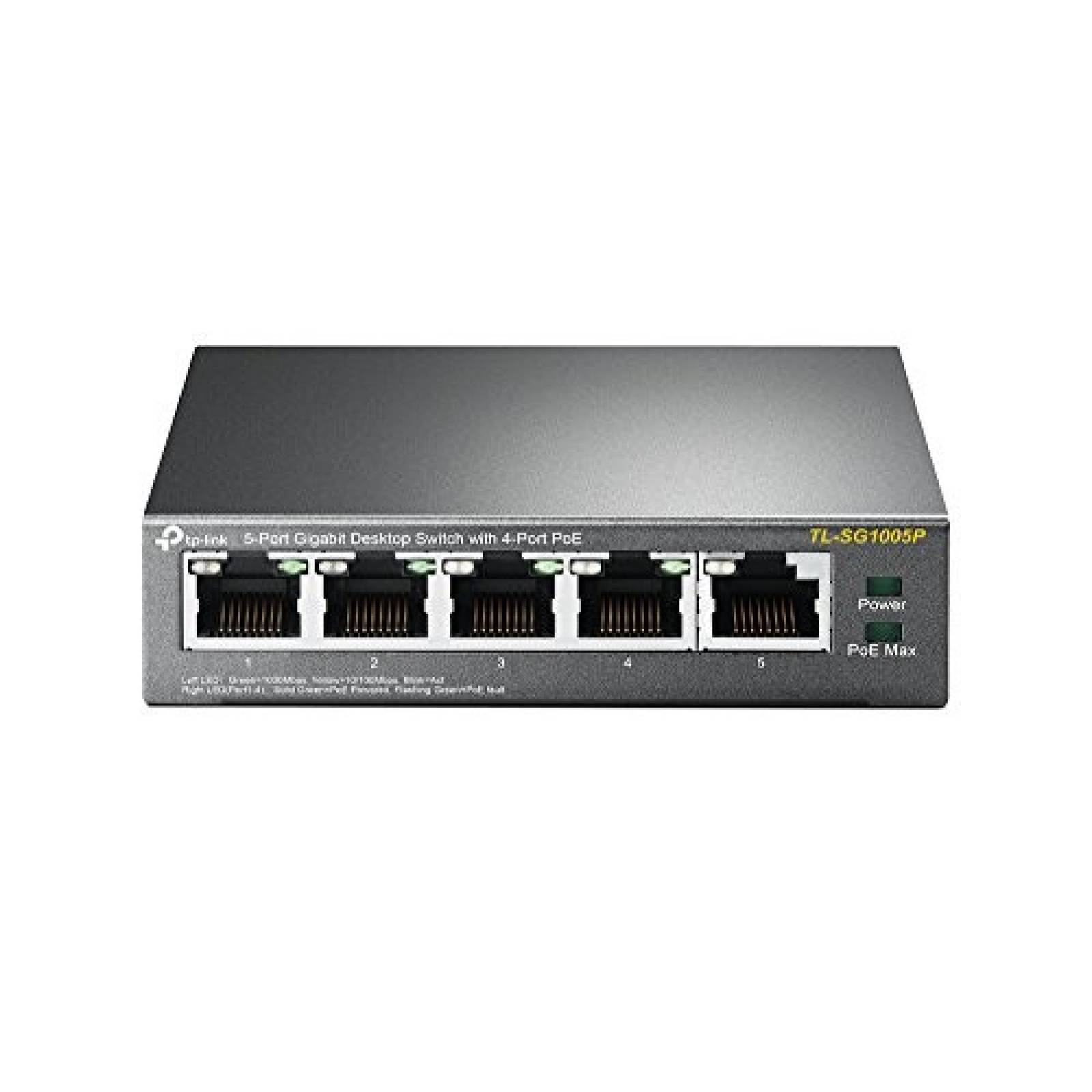 Interruptor TP-LINK TL-SG1005P 5 Puertos Gigabit 4 PoE 56W