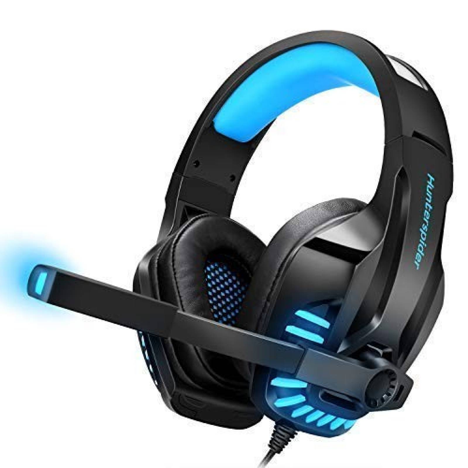 Diadema Gamer Hunterspider Mic Cancela Ruido Control Vol LED
