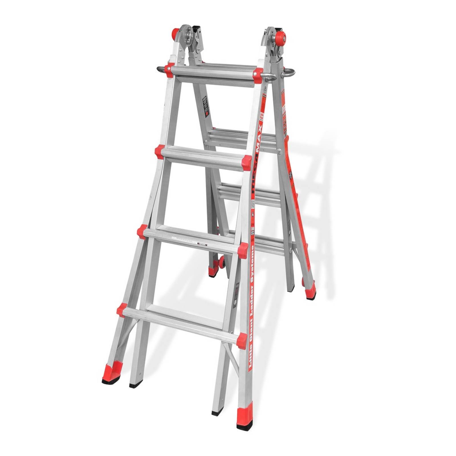 Escalera Multiposición 17' Tipo I A Megamax Con Airdeck Aluminio Little ...