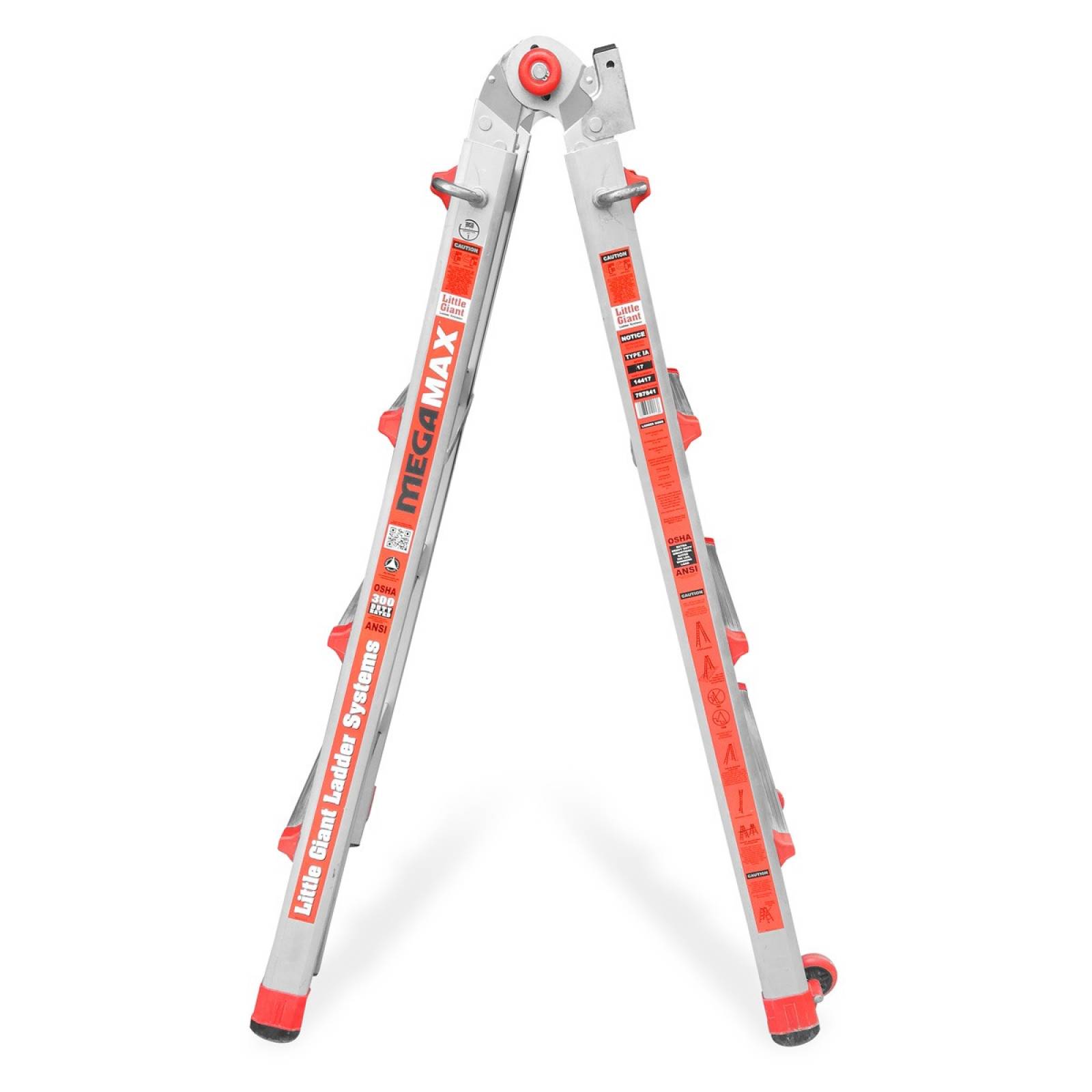 Escalera Multiposición 17' Tipo I A Megamax Con Airdeck Aluminio Litt