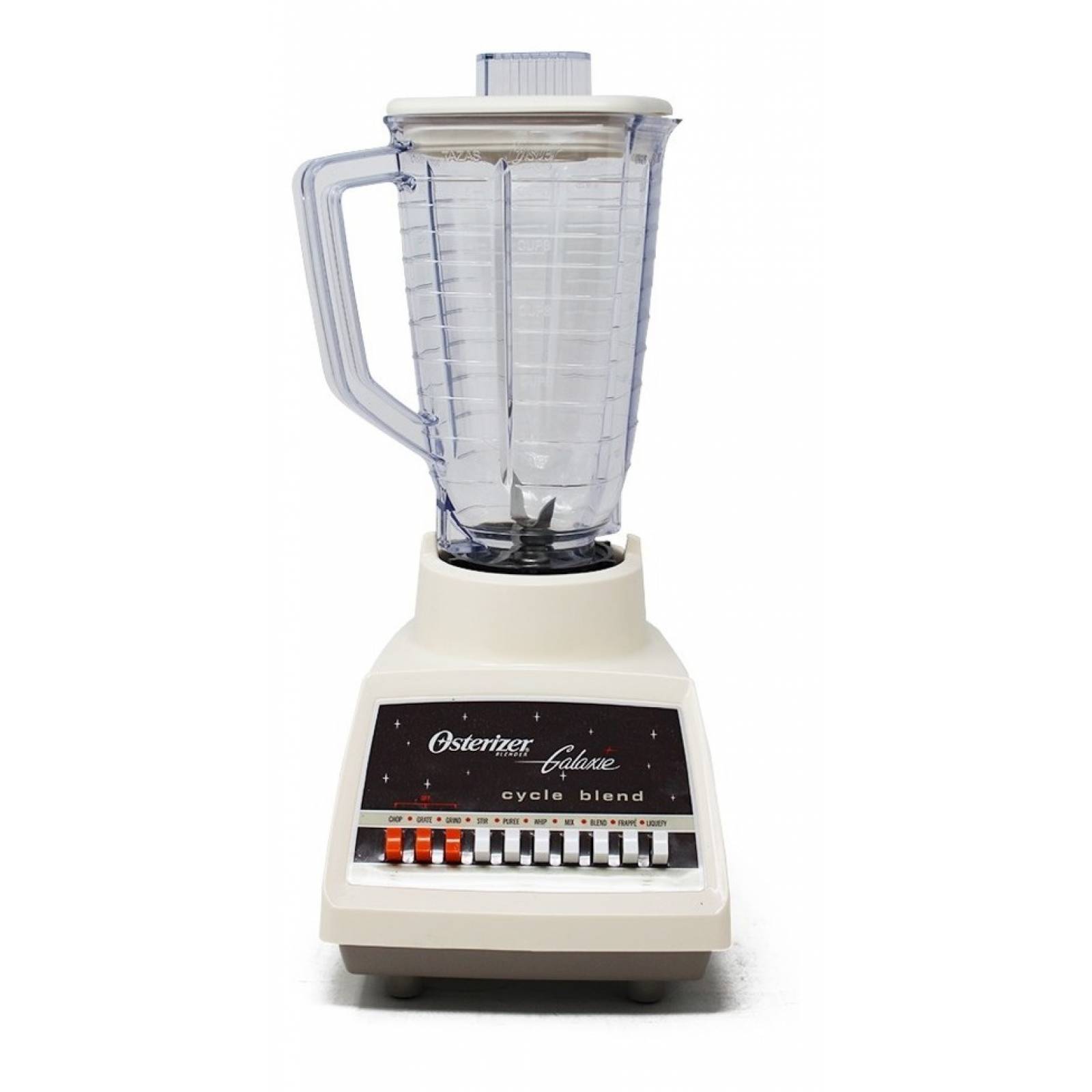 Licuadora 10 Velocidades Vaso de Plástico Almendra Galaxy Osterizer 869-16.