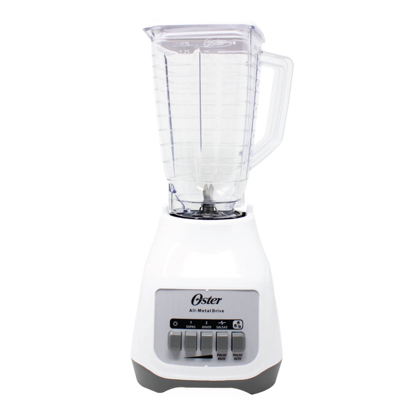 Licuadora 2 Velocidades + 2 Pulso Vaso de Plastico Blanca Oster Blstkapwpb