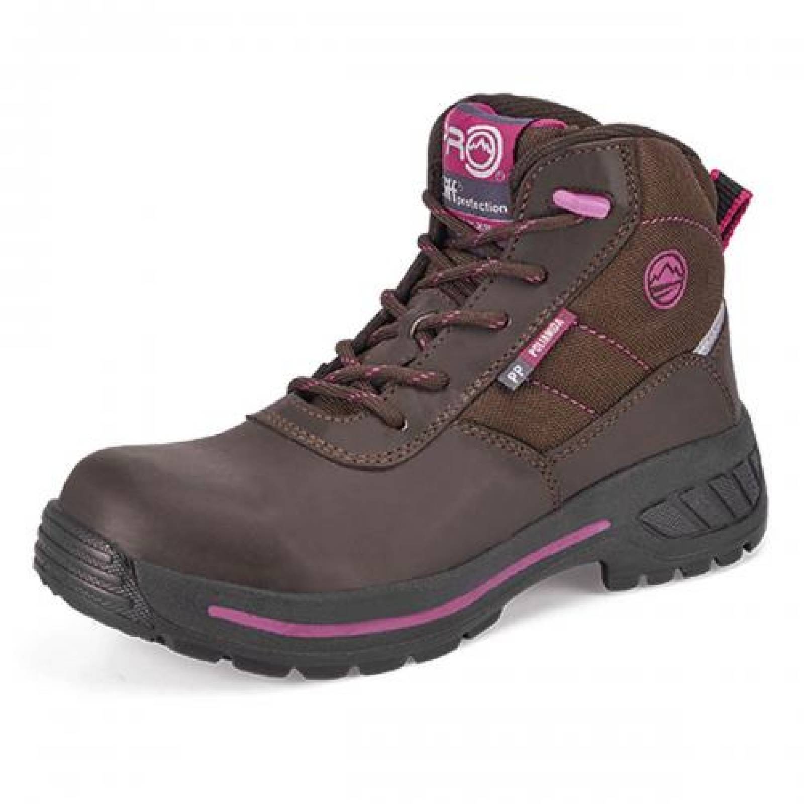 Botin para Mujer Pro Cliff Protection 414 055066 Color Cafe