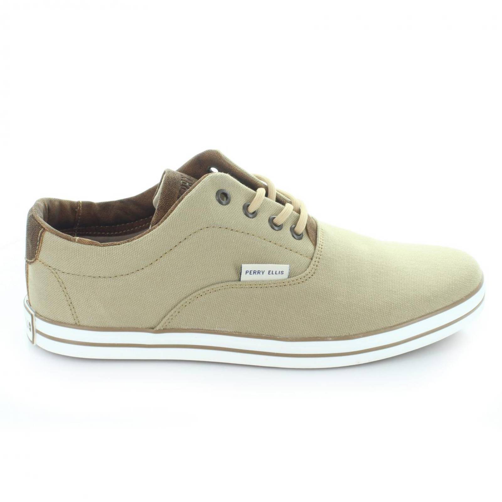 Tenis para Hombre Perry Ellis PE 1327 032973 Color Beige Cafe